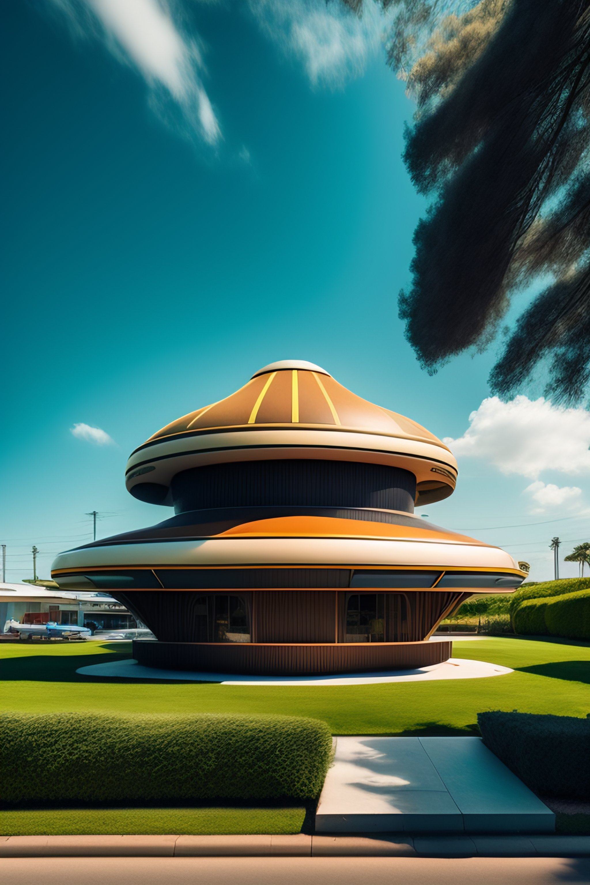 Lexica - Googie architecture Darth Vader