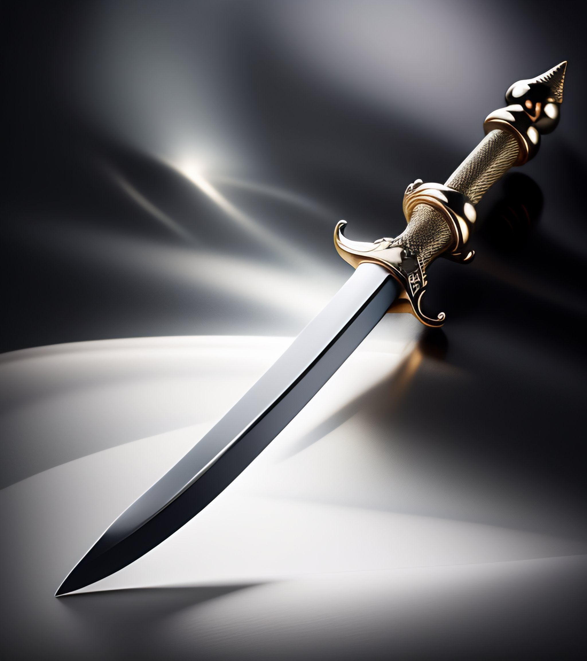 Lexica - Dark long Sword , realistic photo , showing all the sword ...