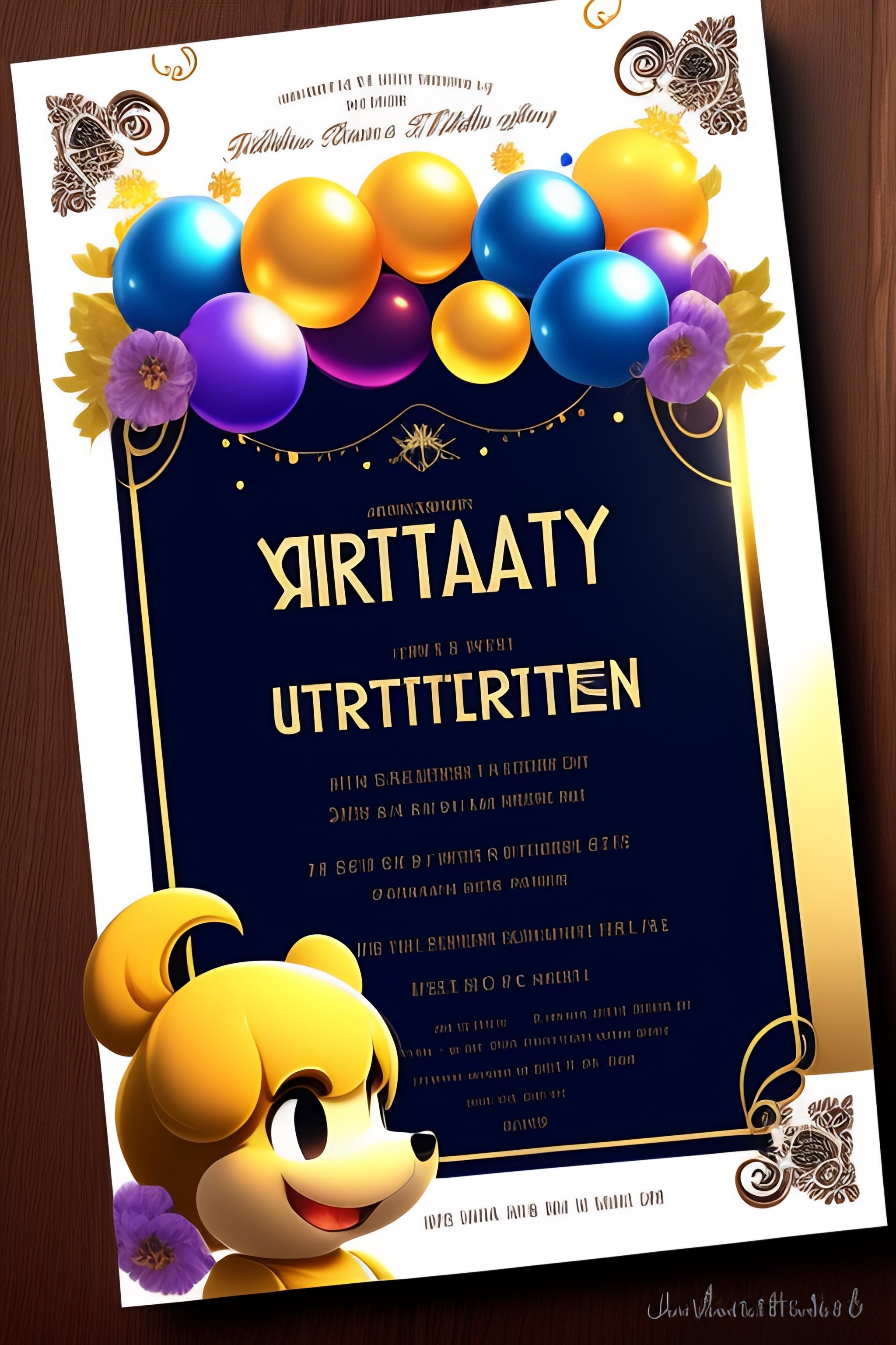 Undertale Birthday Party Invitations