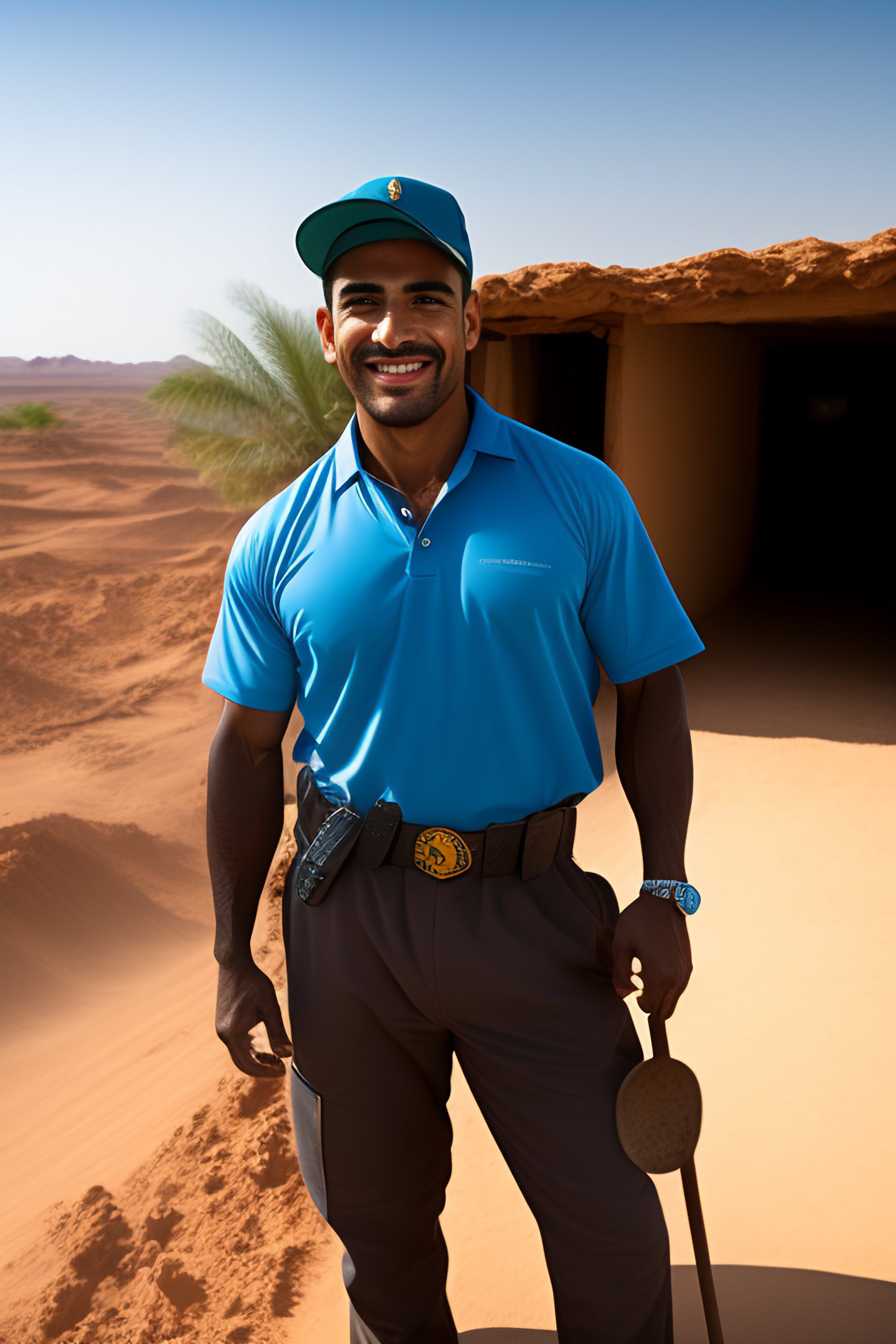 Lexica - Smiling hispanic laborer