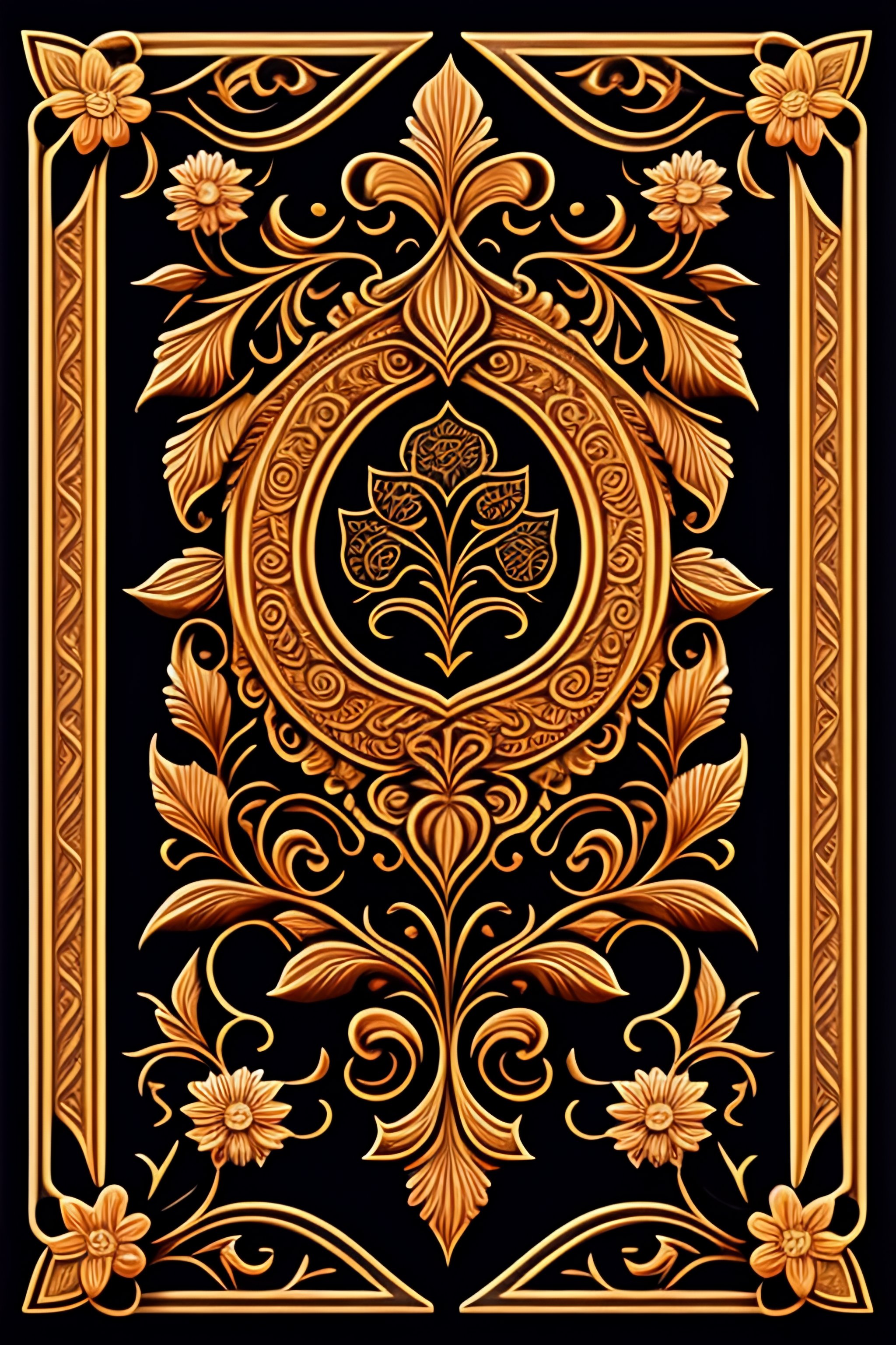 Lexica - Beautiful symmetrical decorative ornament with classical ...