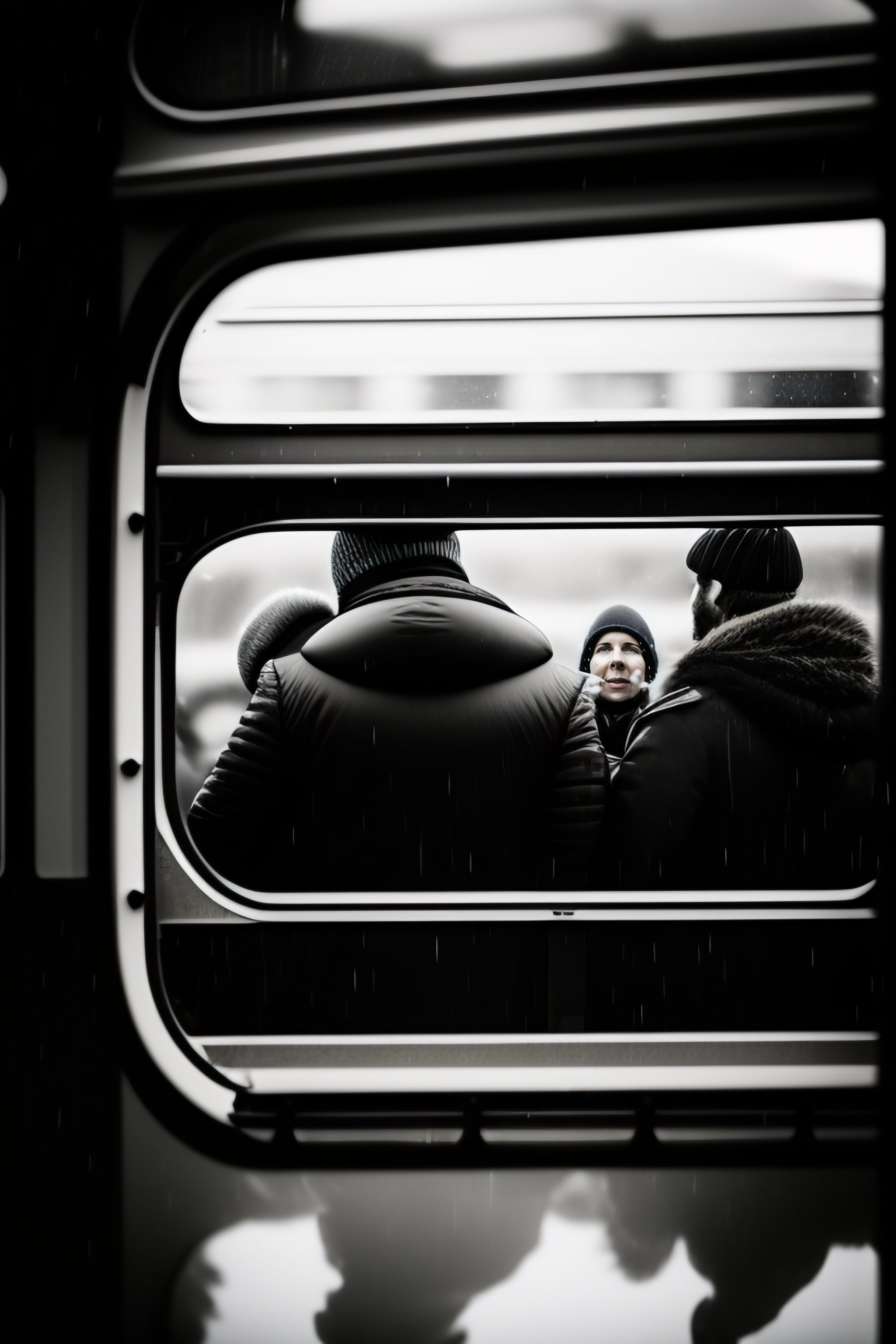 Lexica - View of peoples inside a bus , view from inside a dropped bus ...