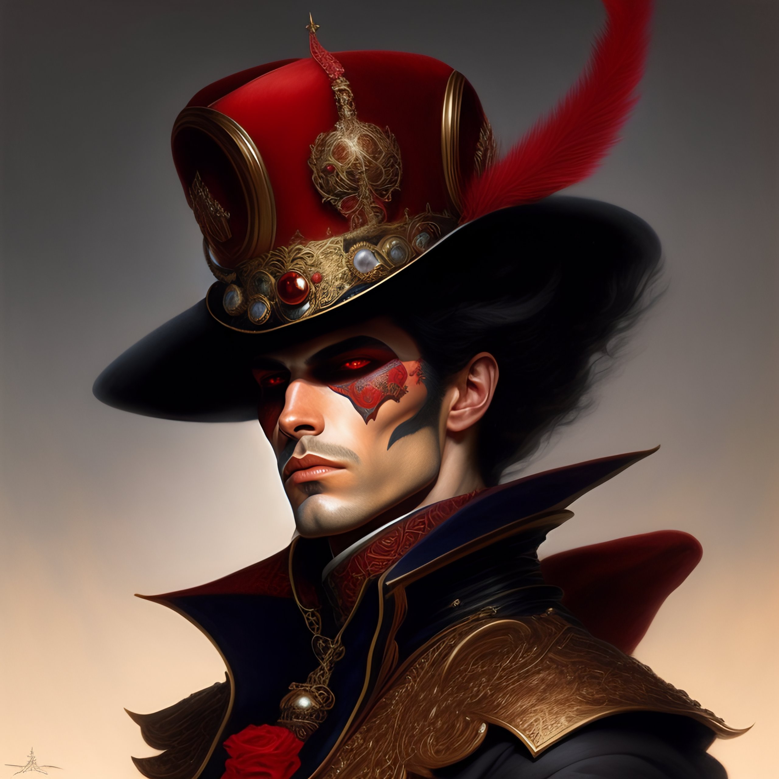 Lexica - Beautiful stygian strange detailed portraitt of a male baroque ...