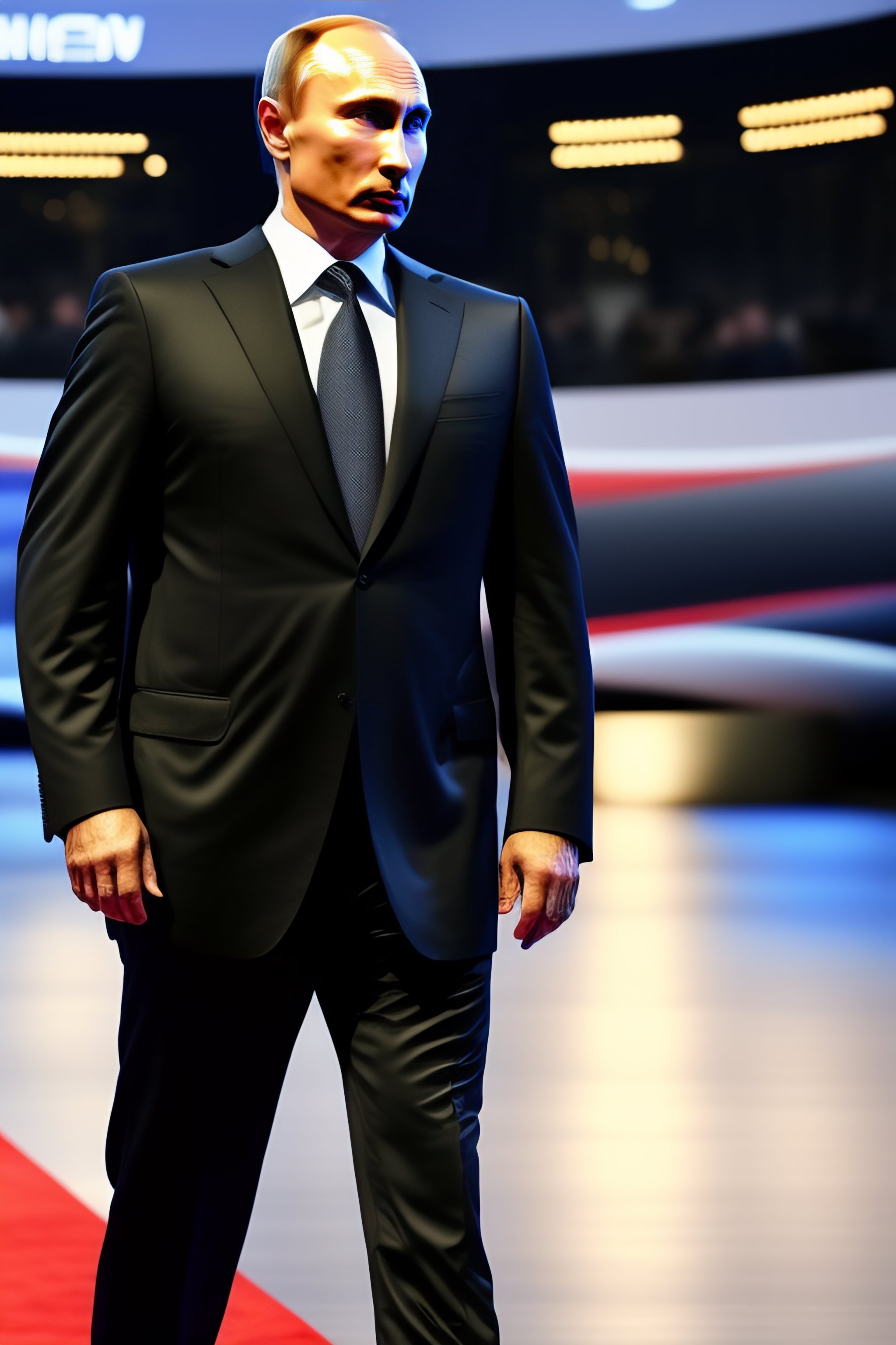 Lexica - Putin dressed with Mass Effect armor