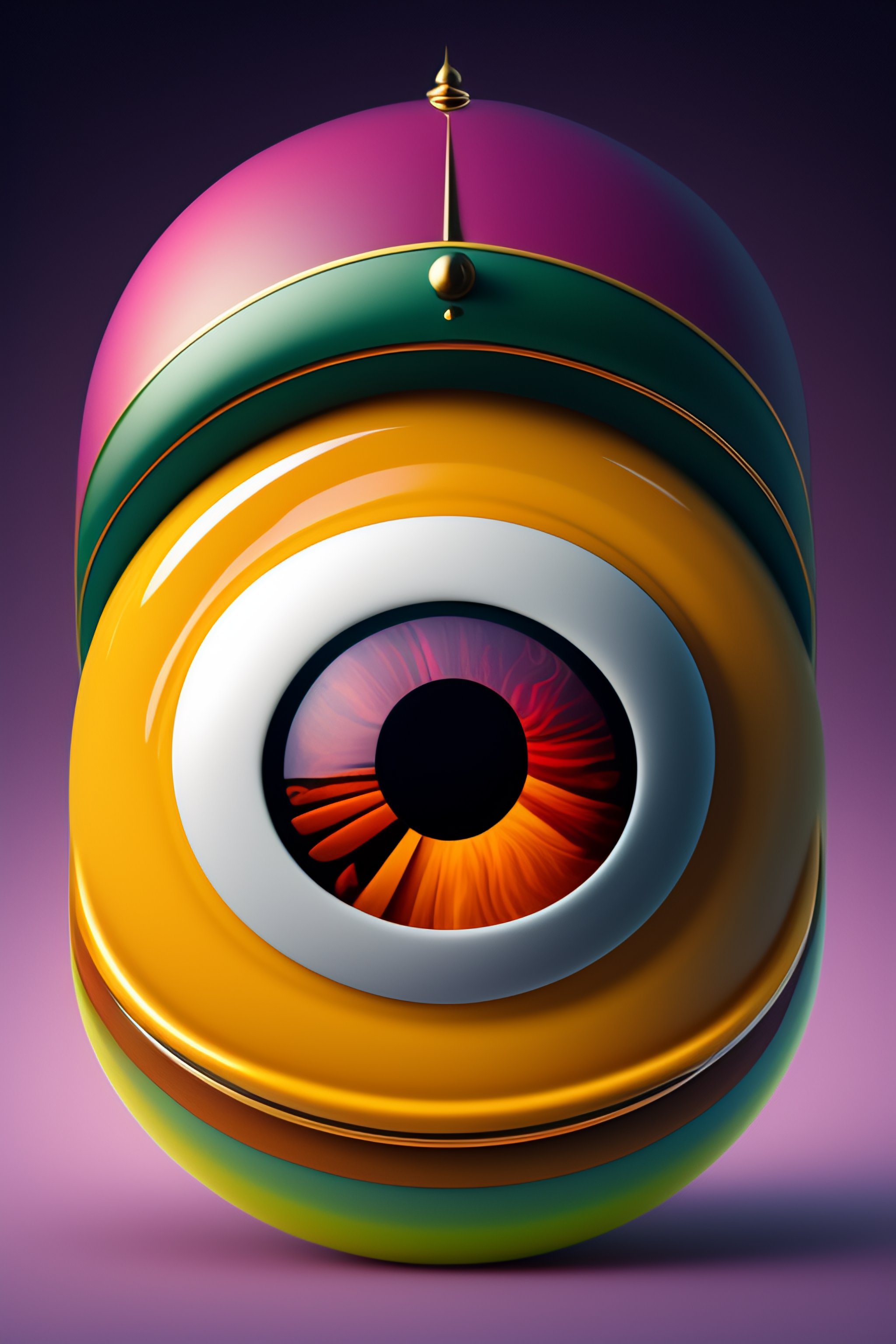 Lexica - A cartoon of an eye looking inwards, and when it looks inwards ...