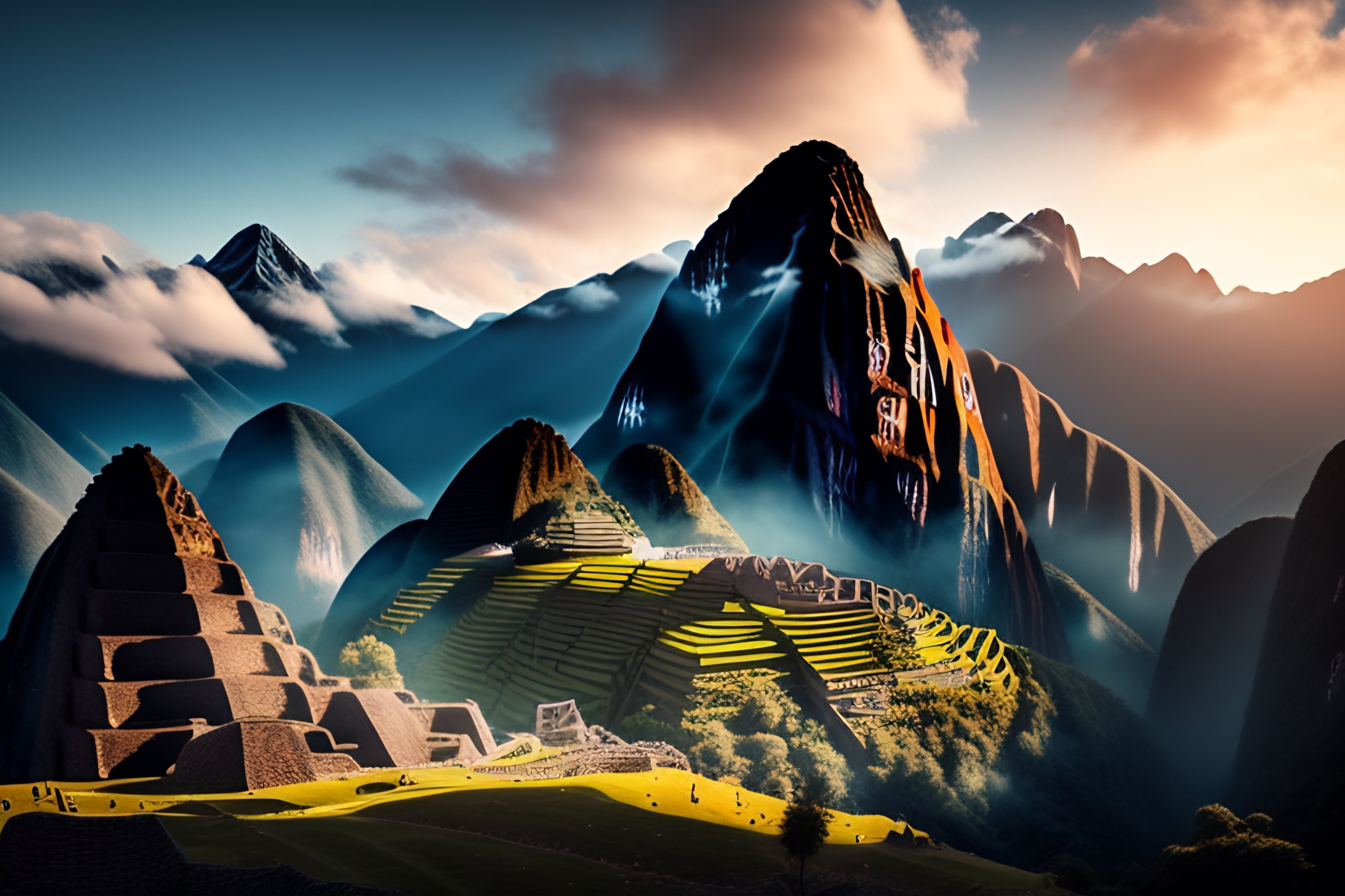 Lexica - Rock based livable city with people, ancient architecture ...