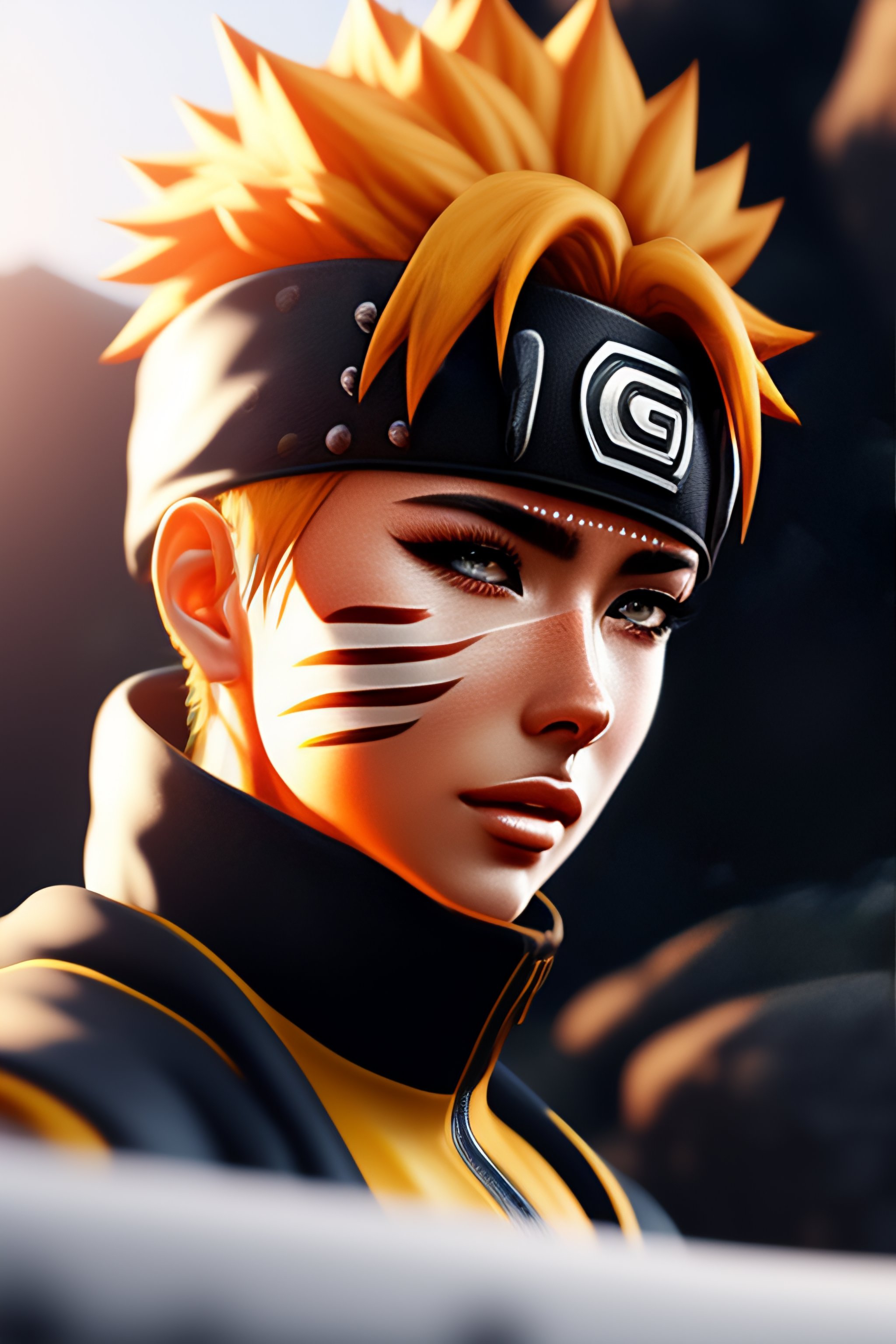 Lexica - On the ground naruto,white and black, 4k resoultion,hyper realstic