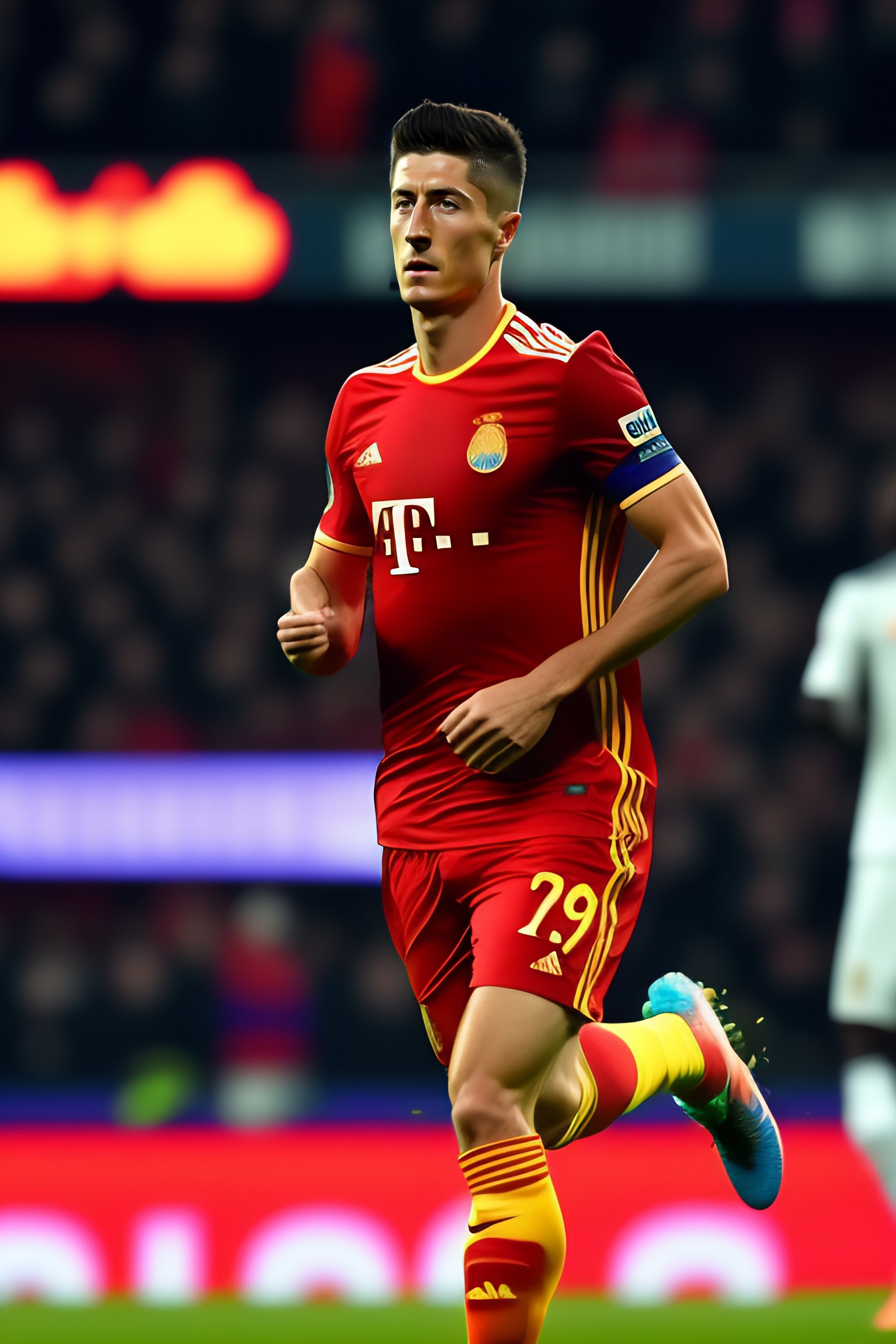 Lexica - Robert lewandowski playing in a stadium with barcelona against ...