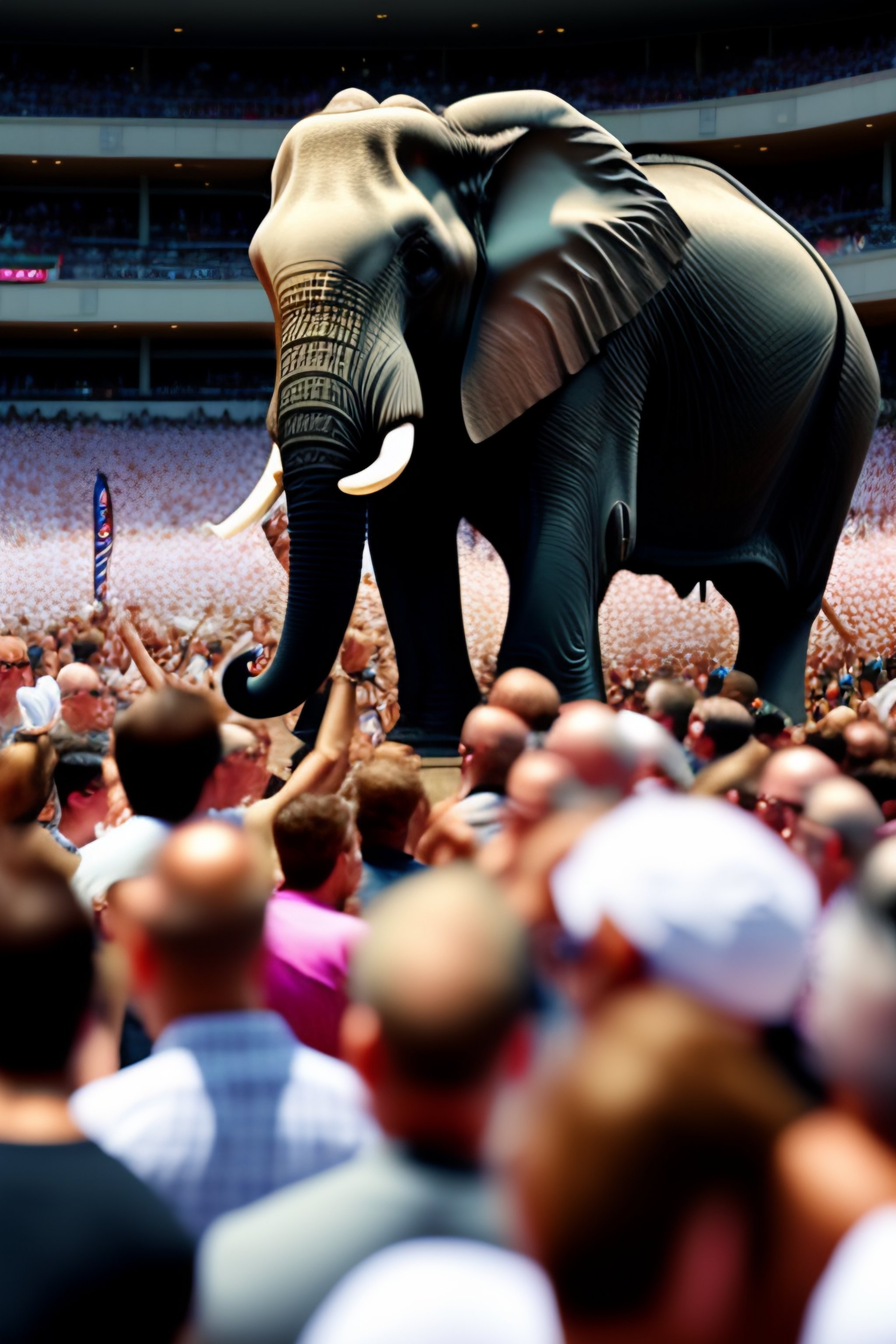 Lexica - A huge crowd of white people wearing white polo T-shirts and ...