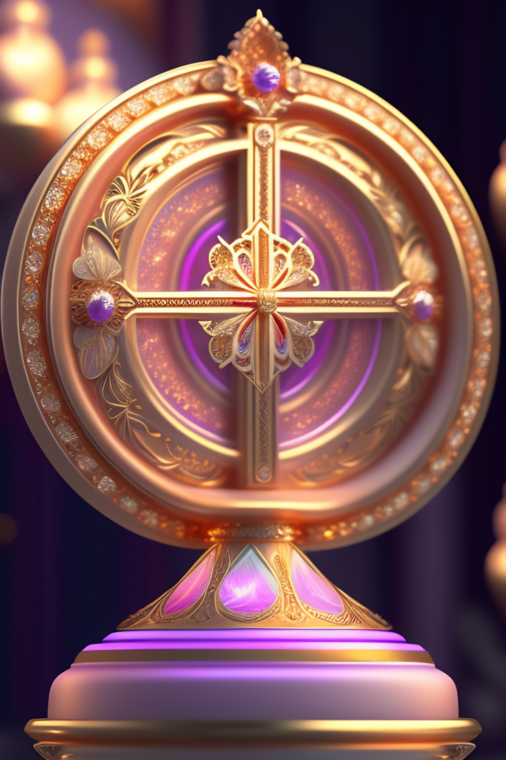 Lexica - A eucharist wafer at center, epic cinematic light, intricate ...