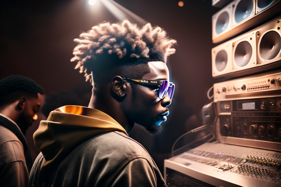 Lexica - Intricately detailed photograph of a dj at an underground ...