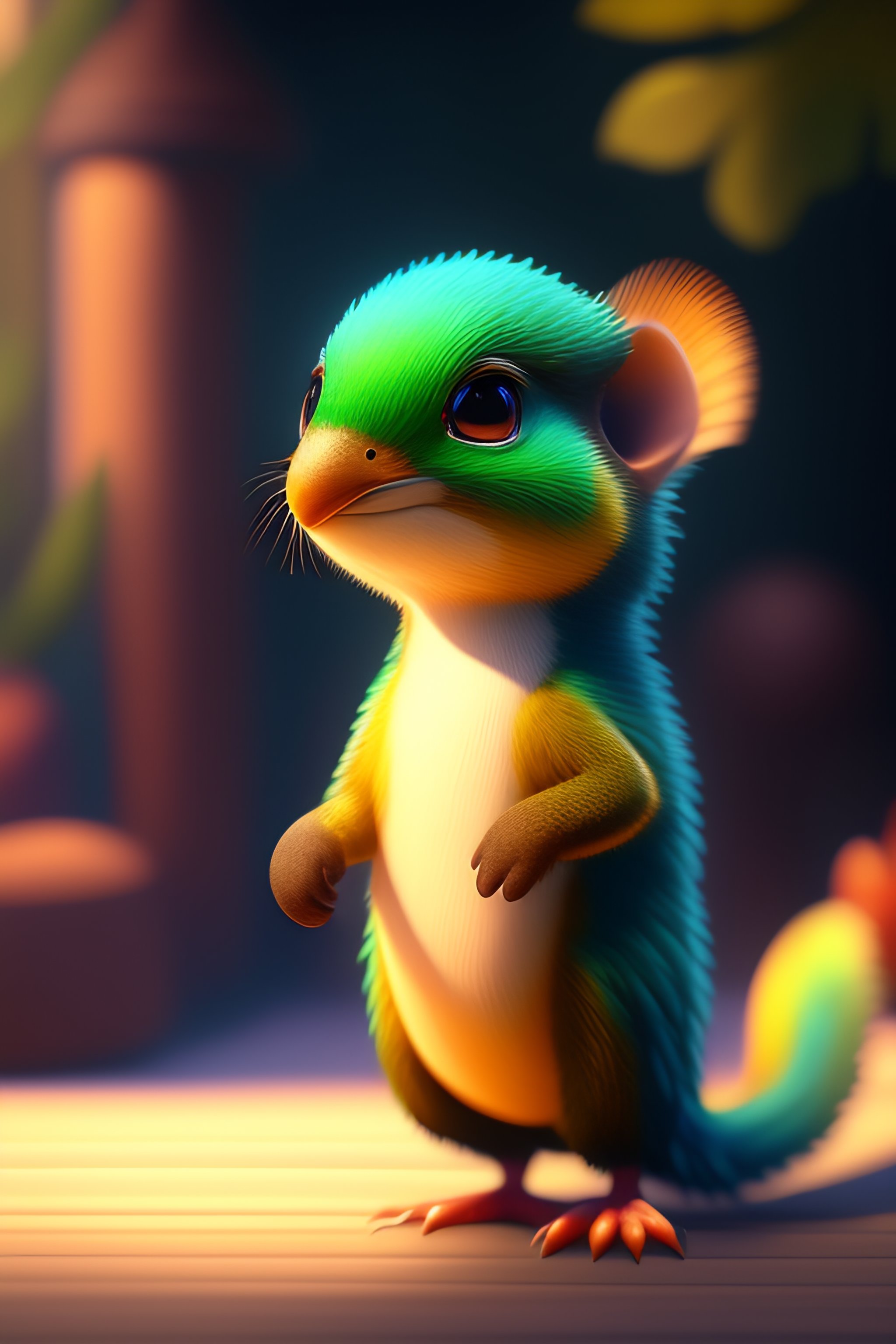 Lexica - Cute and adorable quetzal waving and smiling, unreal engine ...