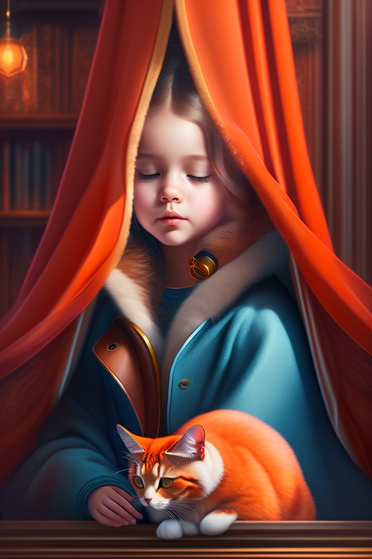 Lexica - A covered girl in a white shawl listening to music with ...