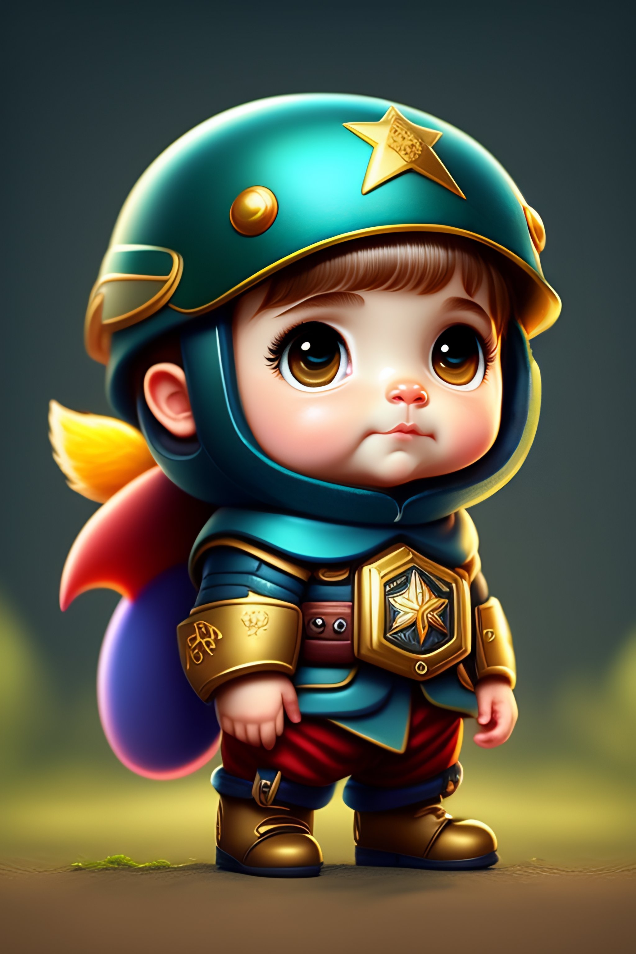 Lexica - Cute and adorable cartoon baby ranger, fantasy, dreamlike ...