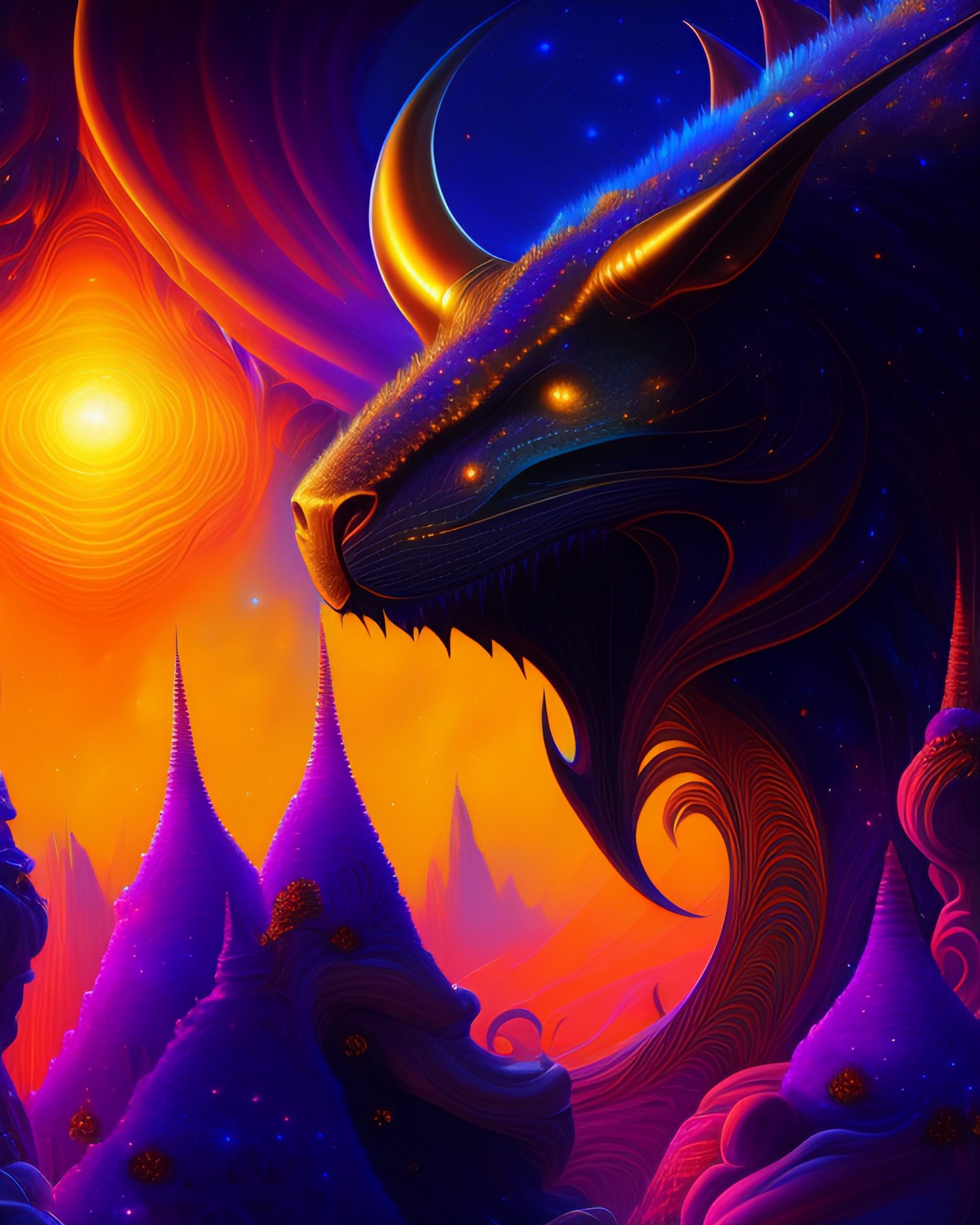 Lexica - Creatures of the night, monsters, digital painting, digital ...