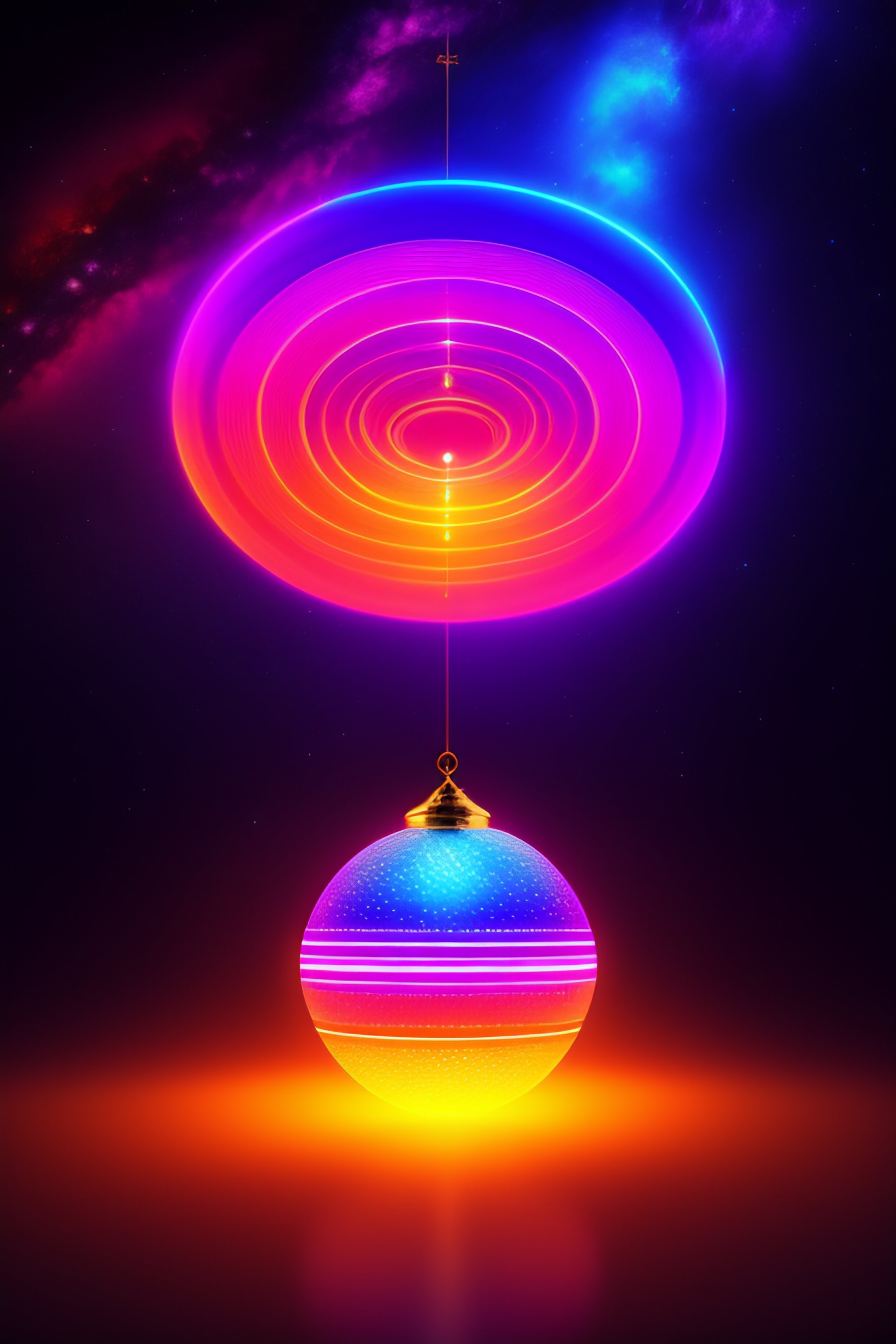 Lexica - Synthwave perspective of christian orthodox Rosary floating in ...