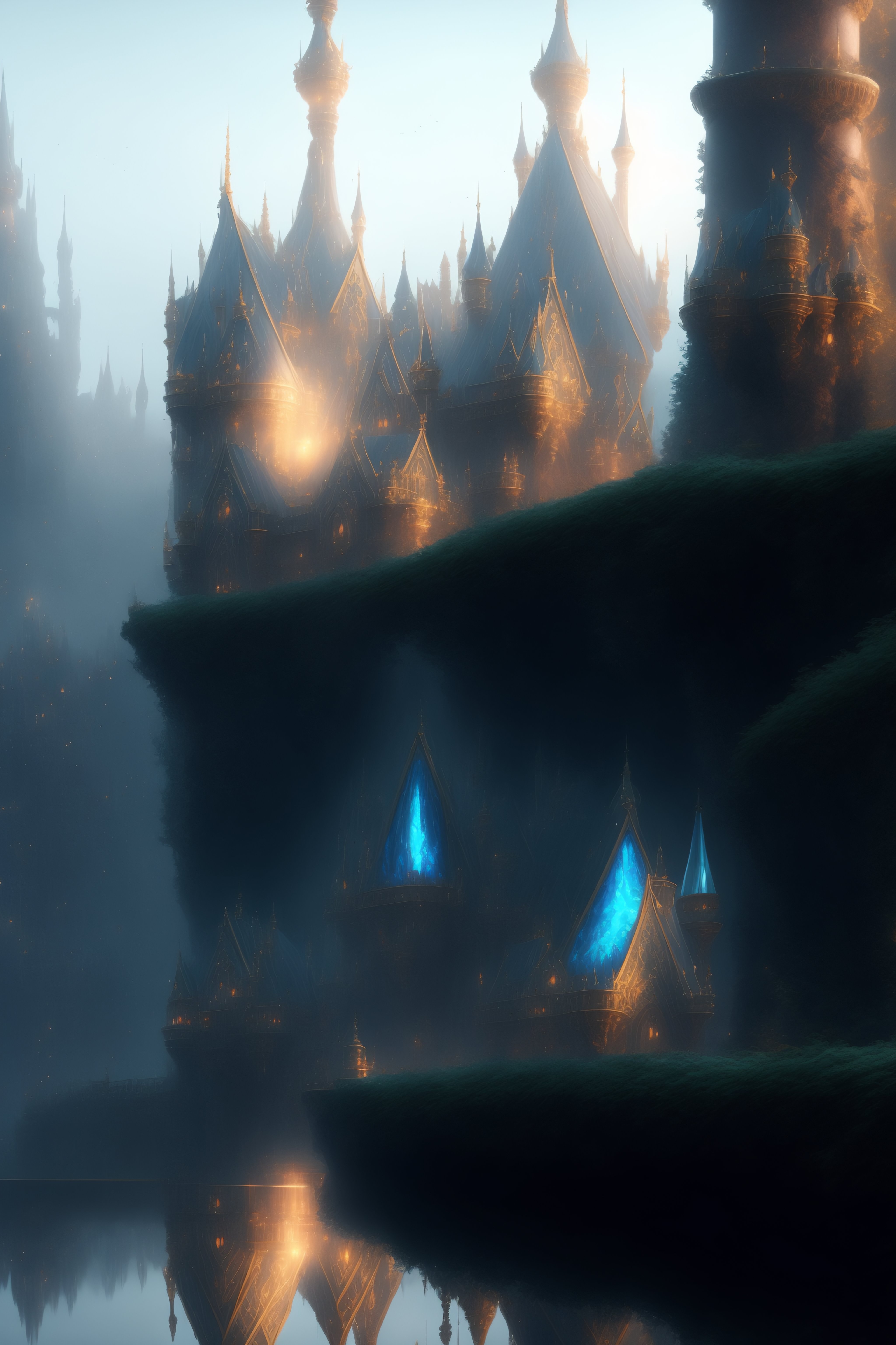 Lexica - Abstract dark fantasy romance book cover of cinderella's glass ...