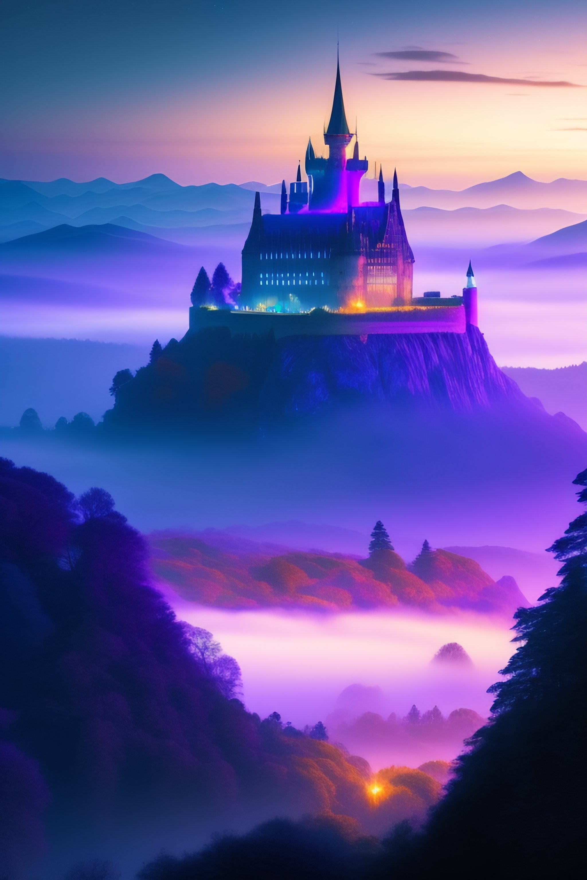 Lexica - Beautiful matte realistic painting of a of a fantasy landscape ...