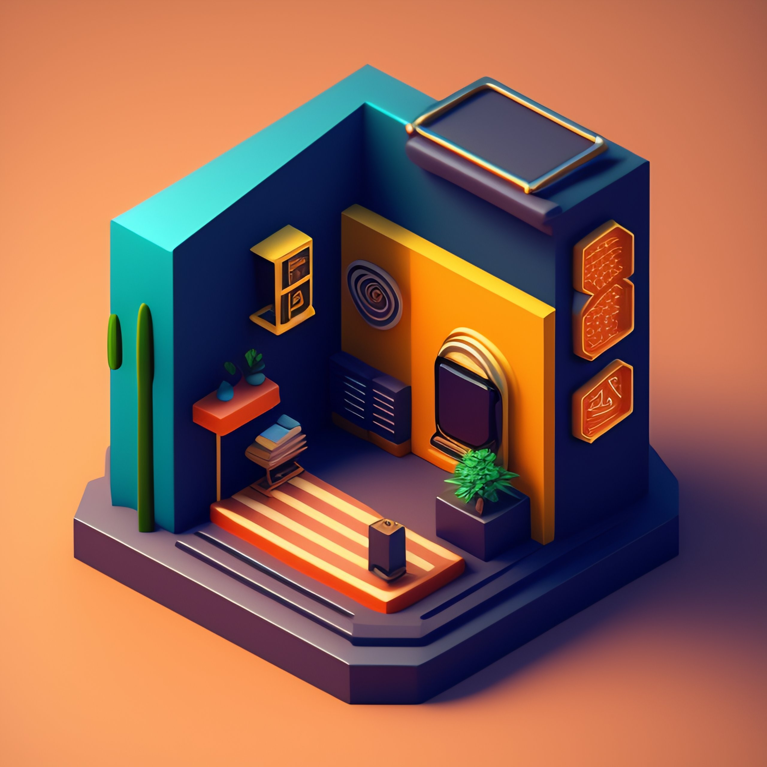Lexica - 3d isometric style, flat illustration, cash, cashb back ...
