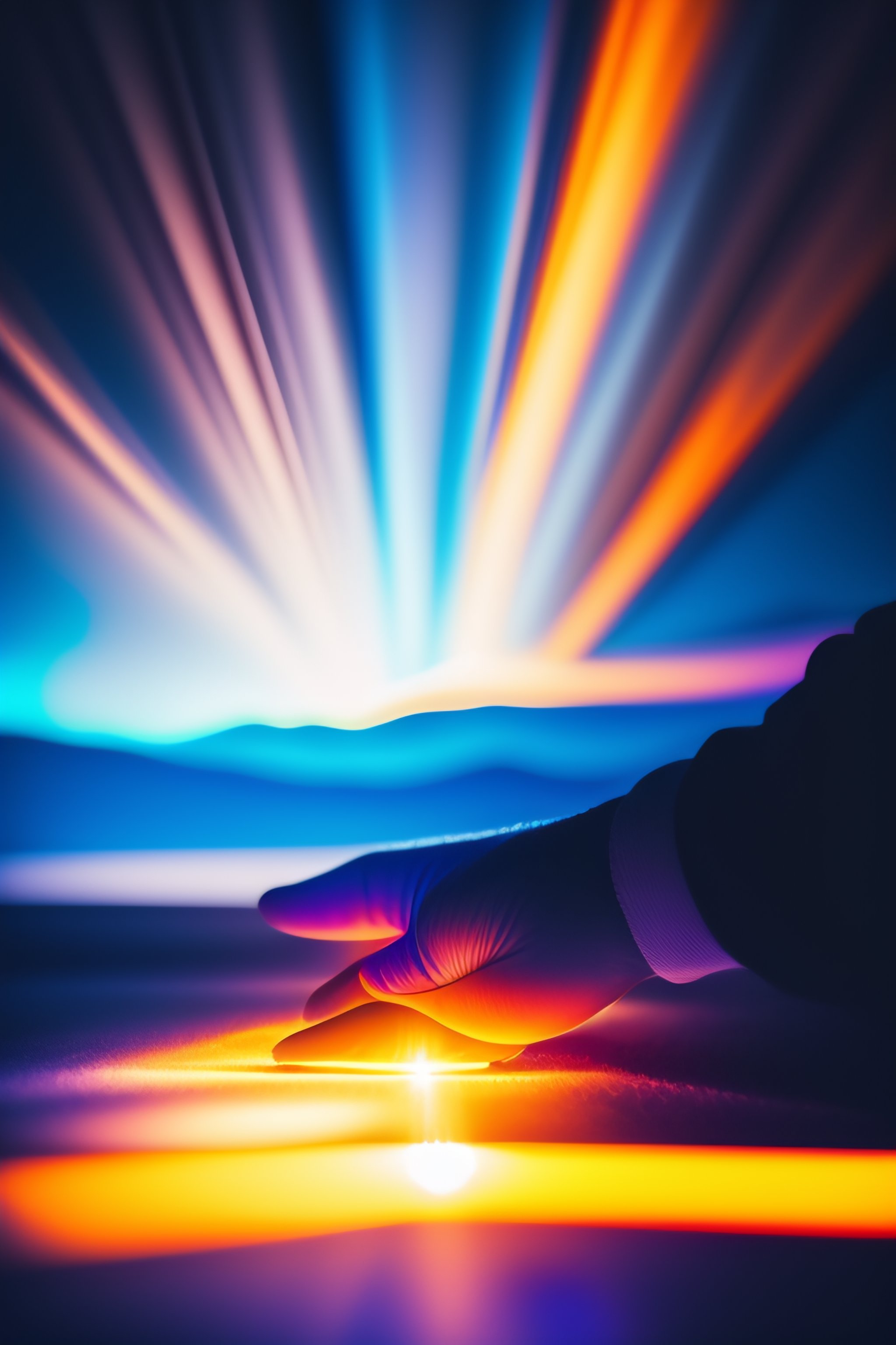 Lexica - Uv hand, exposure, mysterious, tape photo, processing, deep ...