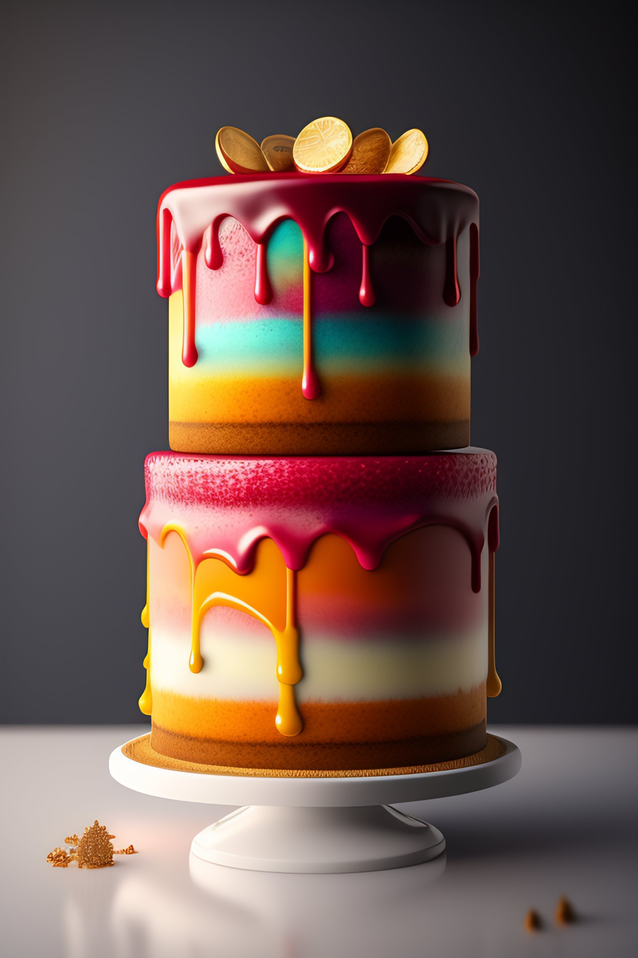 Lexica - Realistic detailed birthday cake::2 food photography ...
