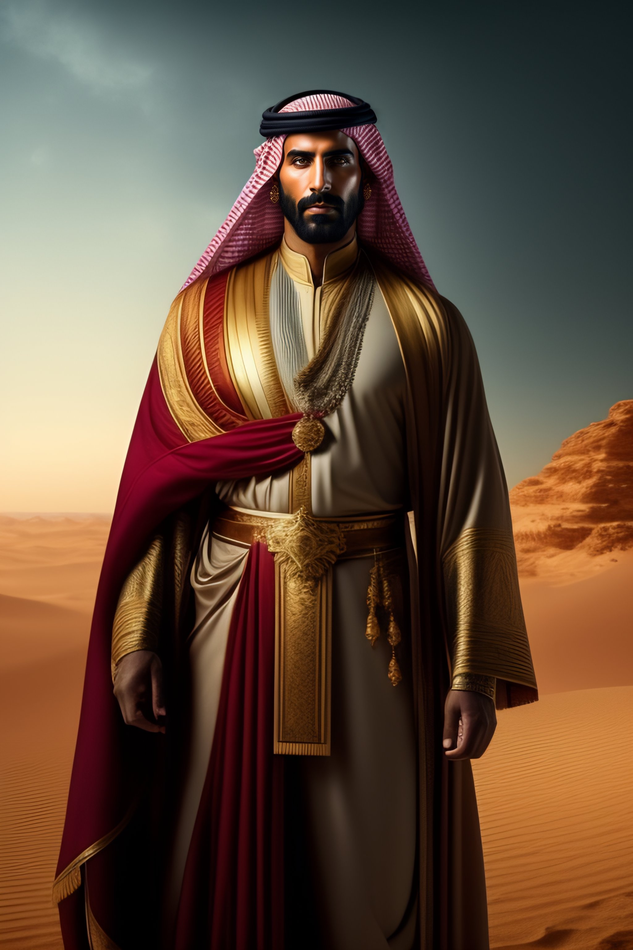 Lexica - Etienne montesinos as rich Arab man
