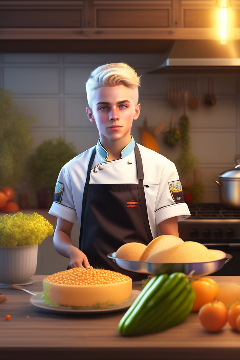 Lexica - A boy with short blond hair, emo, realistic, 8 k resolution ...