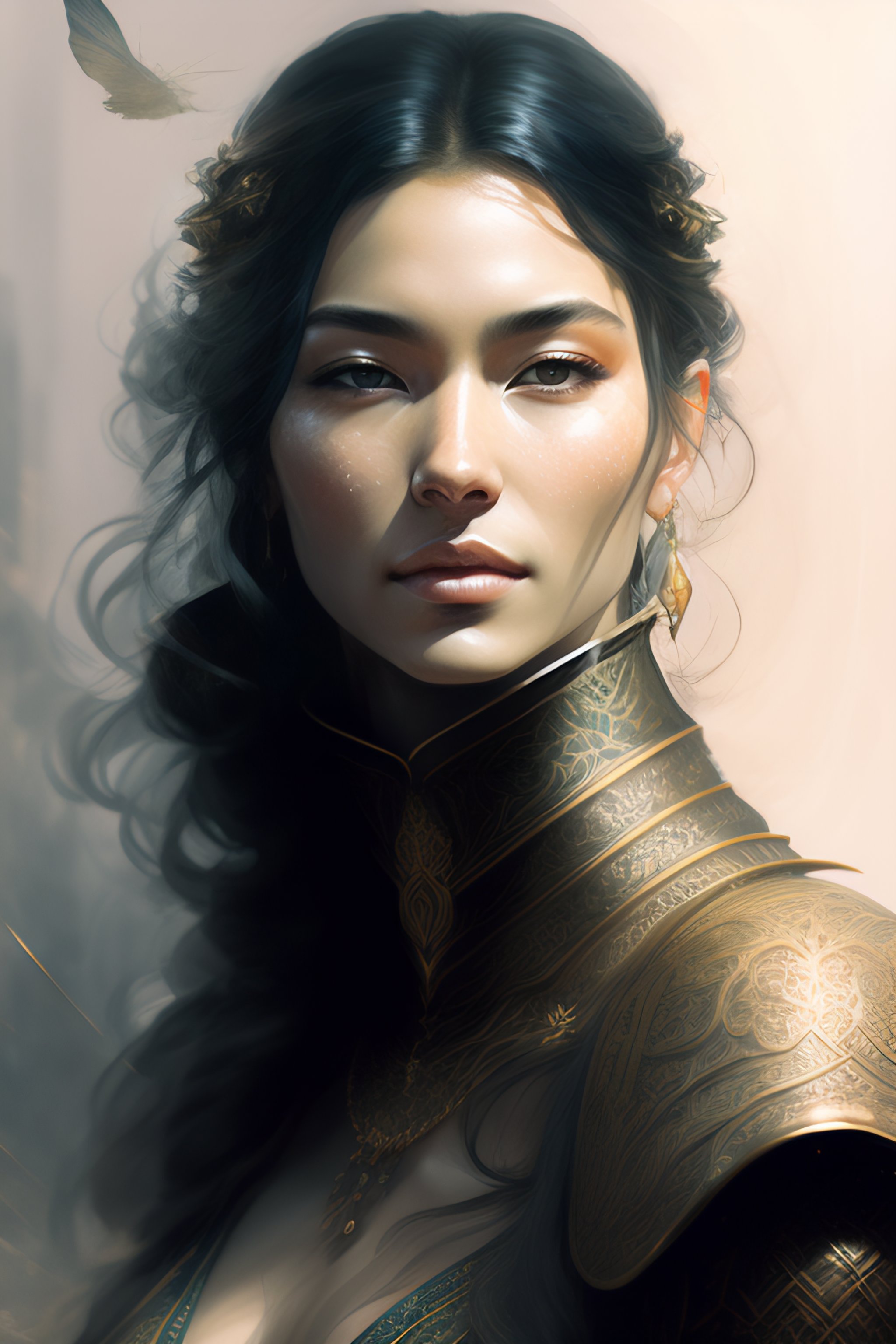 Lexica - Portrait of melina from elden - ring, pen and ink, intricate ...