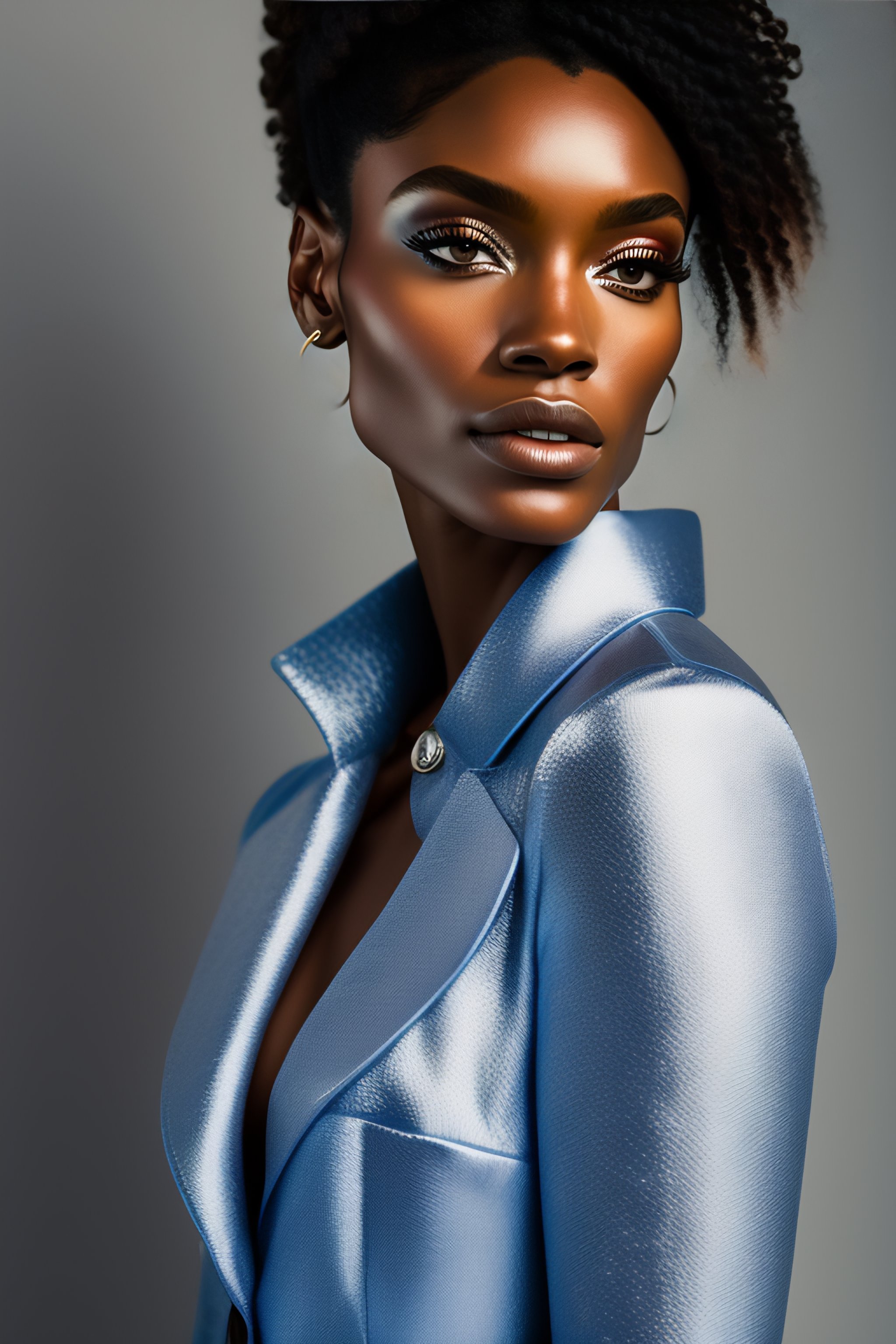 Lexica - Studio Portrait of french model wearing Pants Outfit, full ...