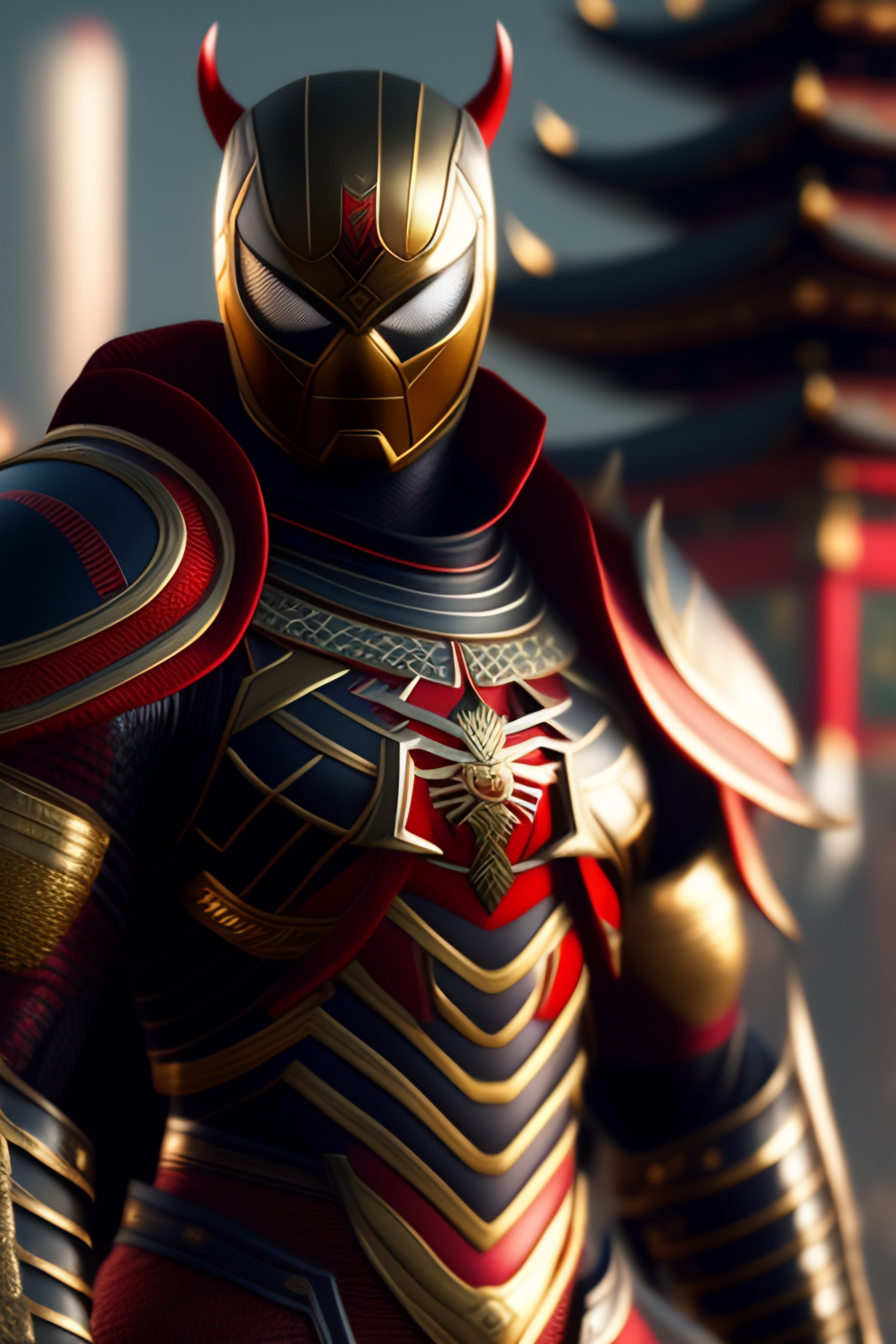 Lexica - Photo of full samurai armor dynasty warrior spiderman, 8k