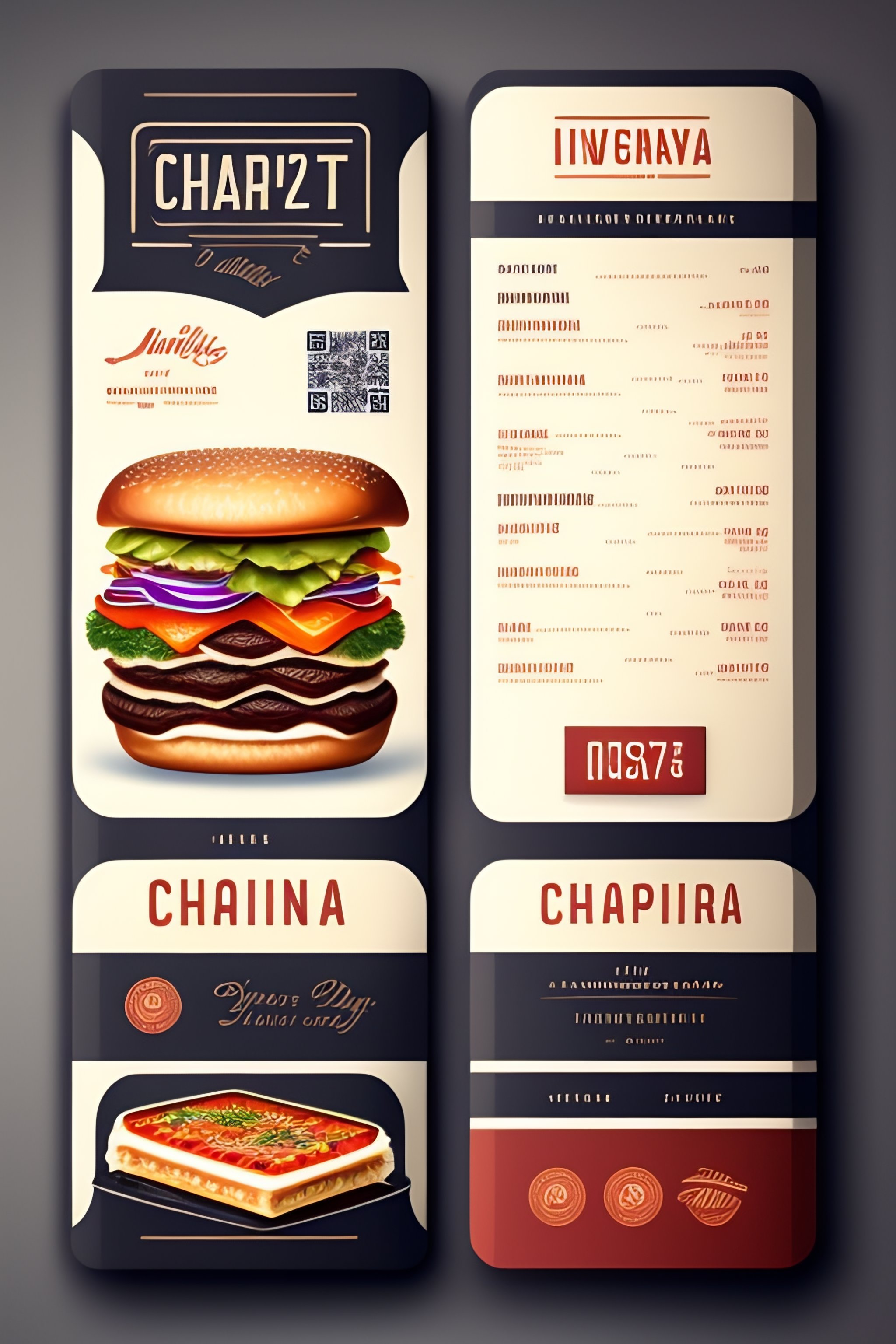 Lexica - Logo, bocata, menu, chapa