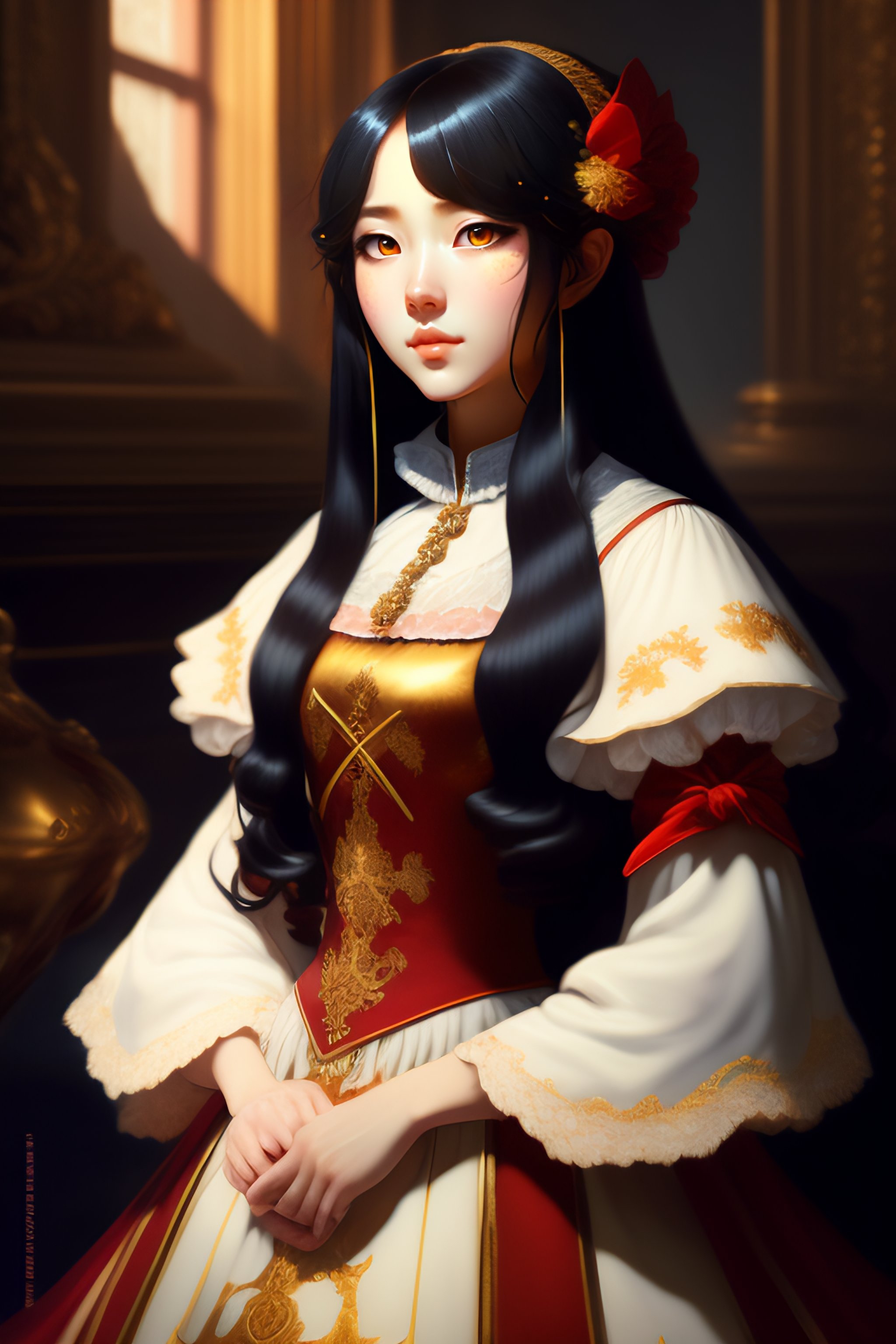 Lexica - Baroque oil painting of a ragdoll cat anime key visual full ...