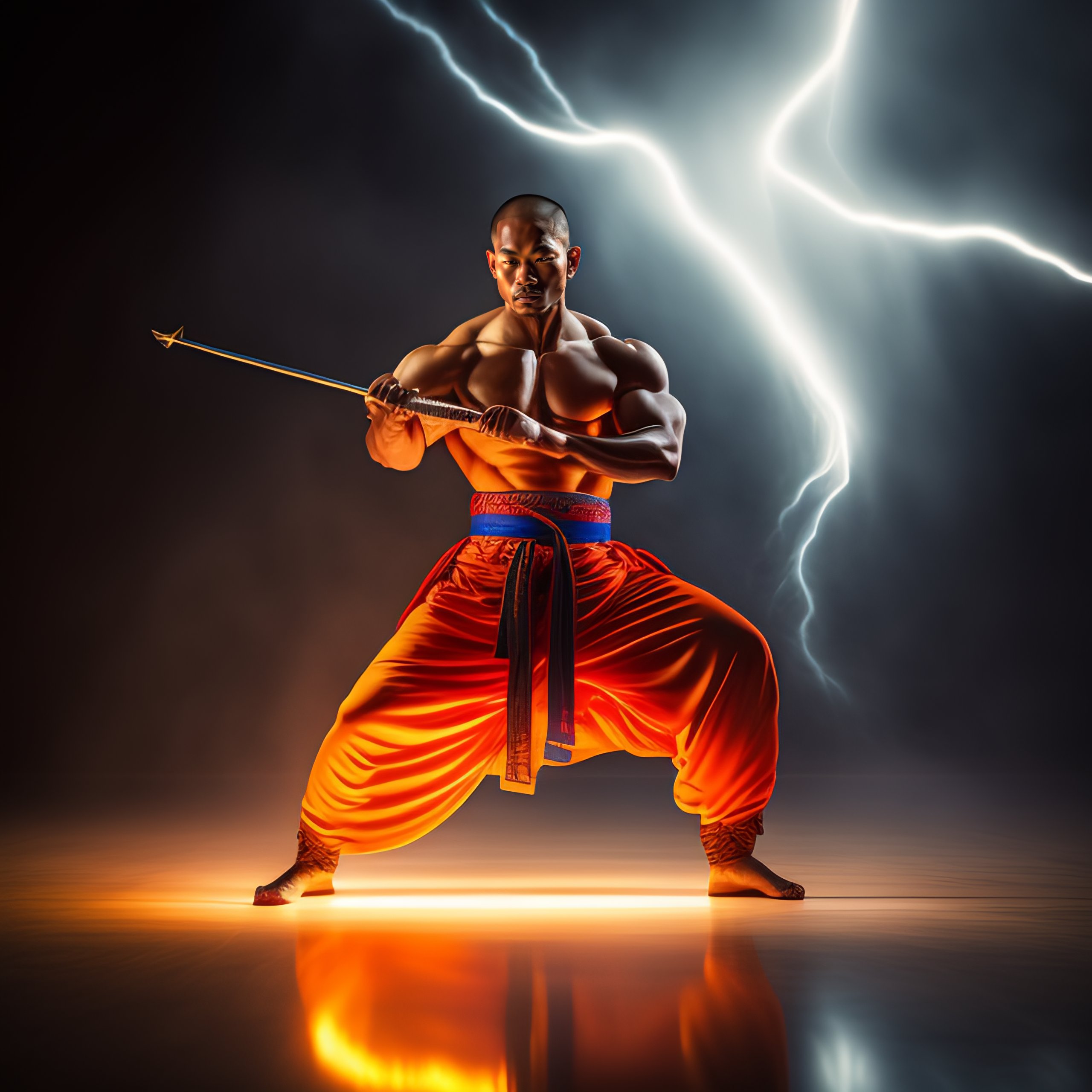 Lexica - Full body pose, hyperrealistic photograph of a shaolin ...