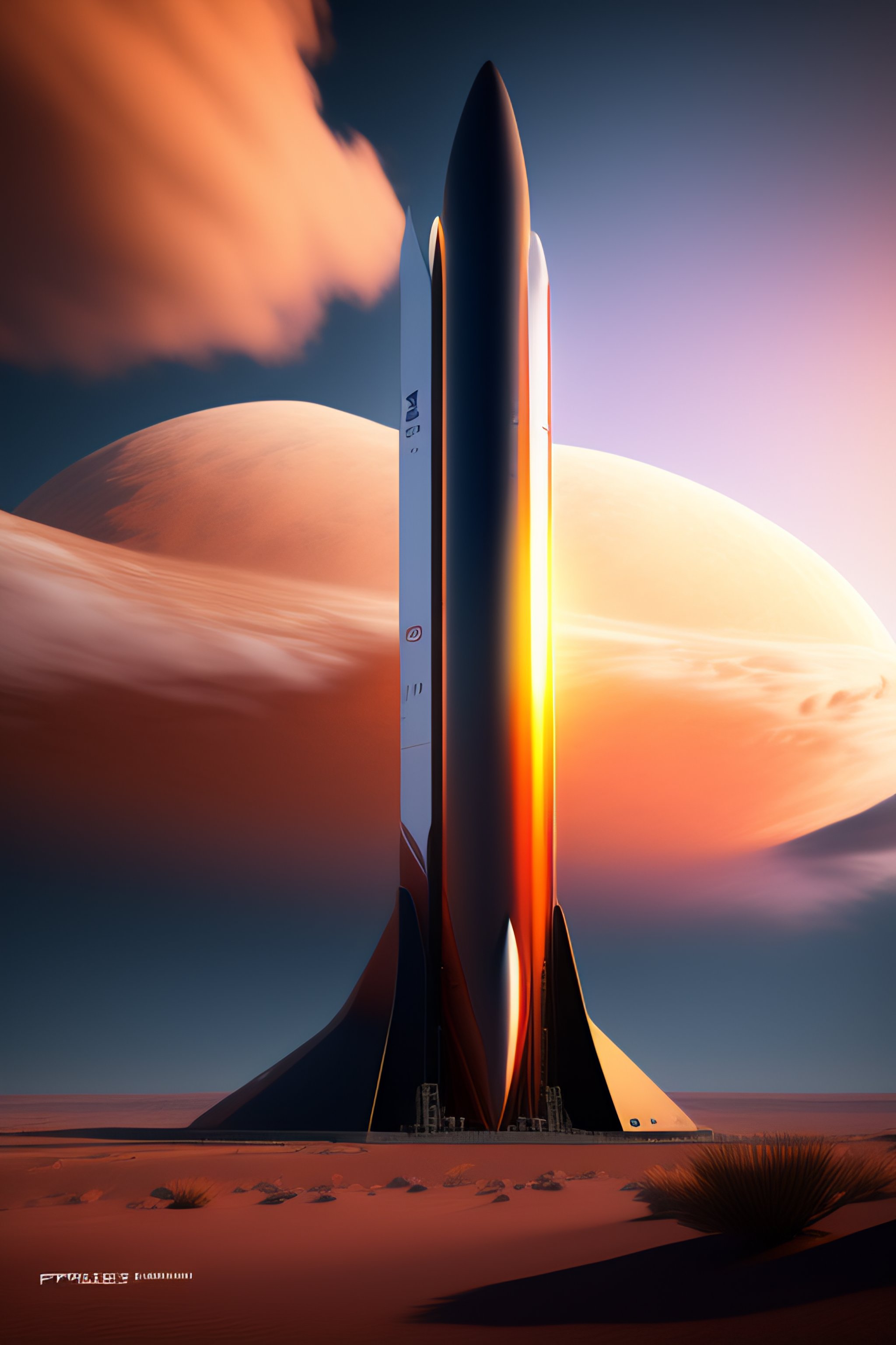 Lexica - Photograph of Spacex starship on Mars, UHD, unreal 5 render,