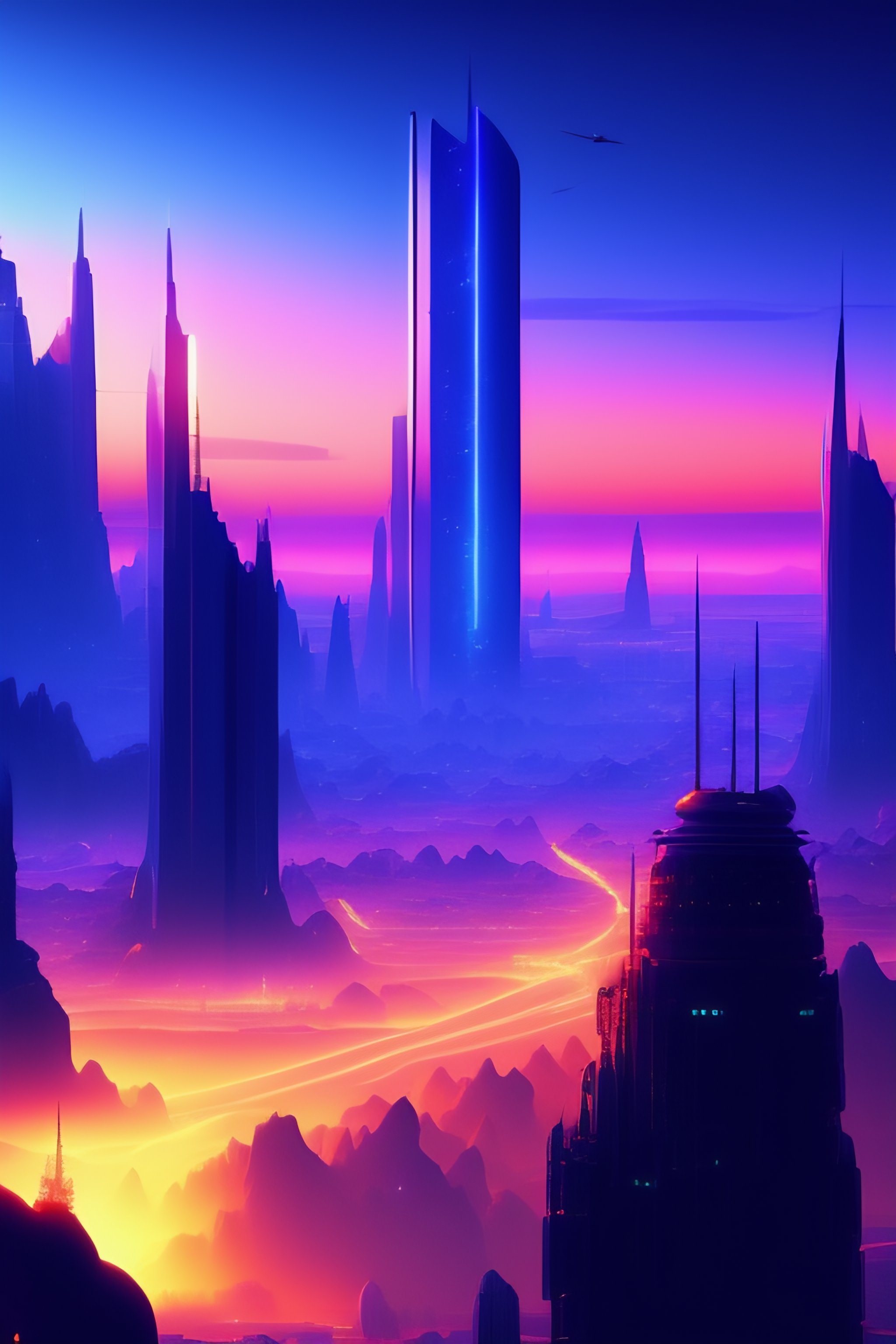 Lexica - 3d game city, digital world, RPG game world, futuristic ...