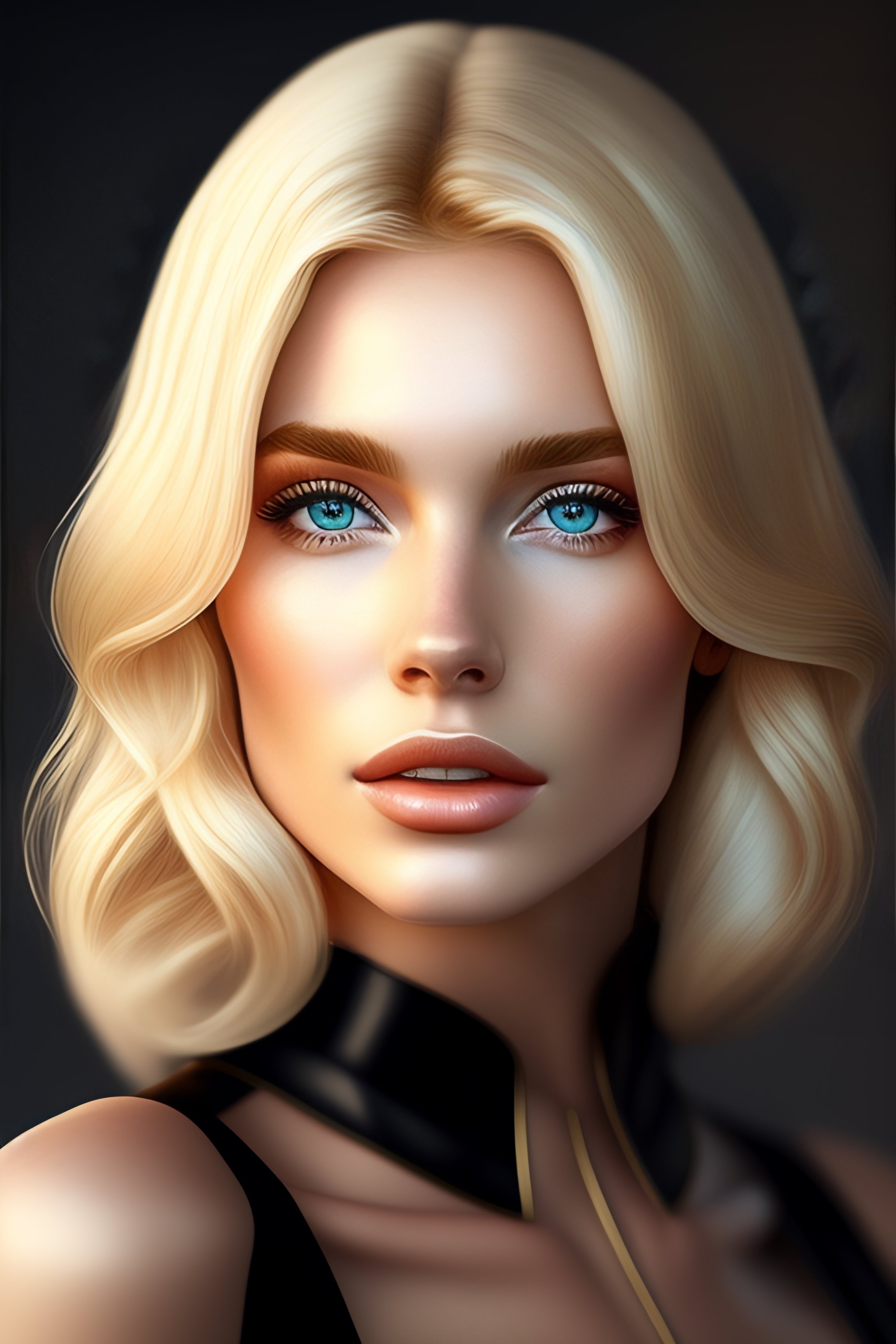 Lexica - A beautiful couture blonde with pale skin, living in a ...