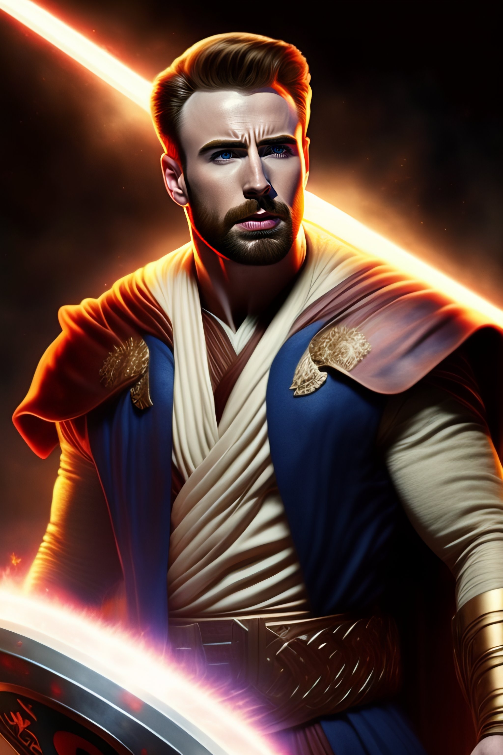 Lexica - Chris evans as a jedi mster
