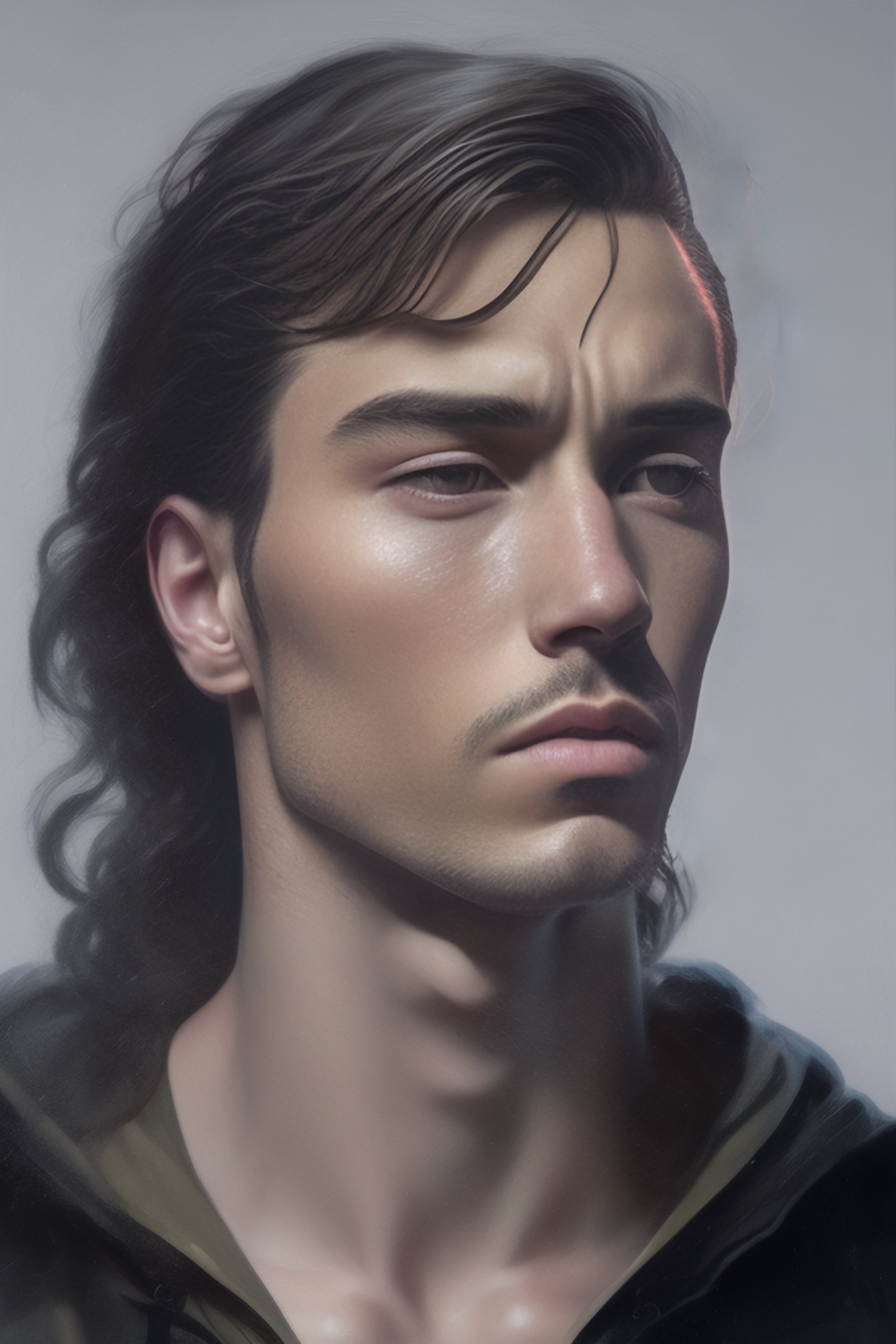 Lexica - A picture of a guy with a teardrop would show a man with a ...