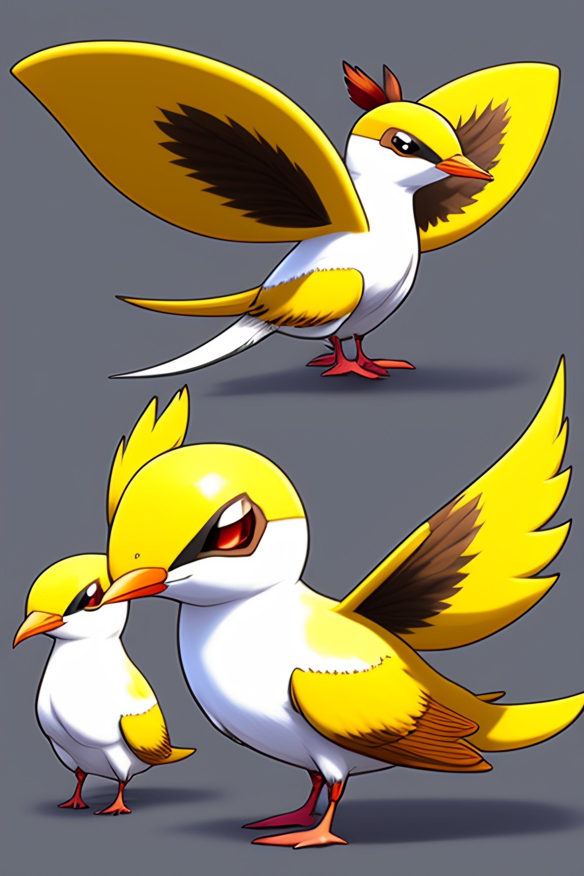 Lexica - Flying type Pokemon based on a tern seagull, first stage ...