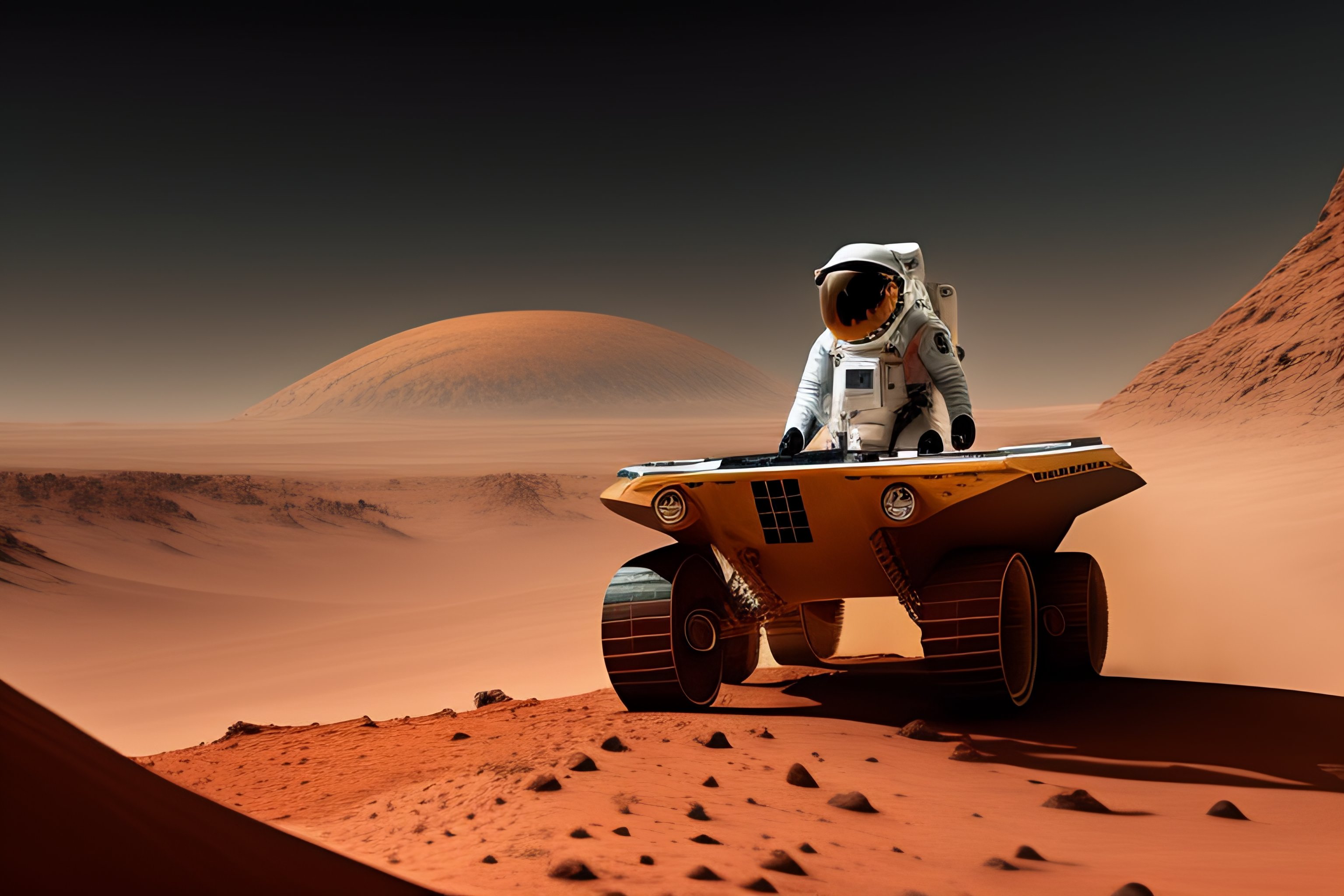 Lexica - An astronaut exploring mars