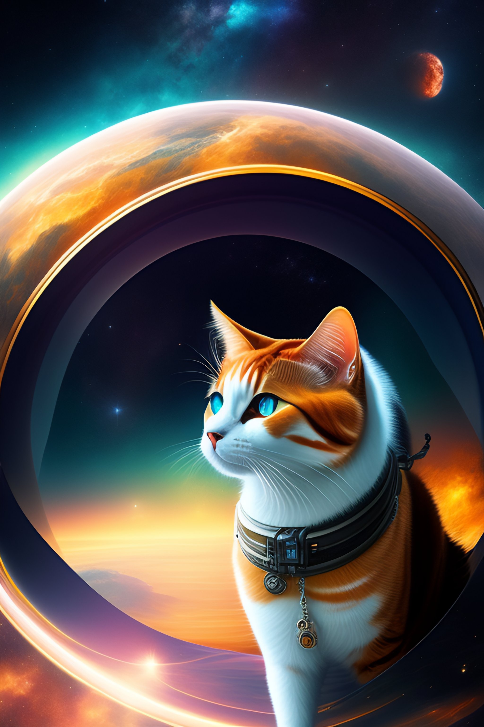 Lexica - Sci fi, calico cat, space