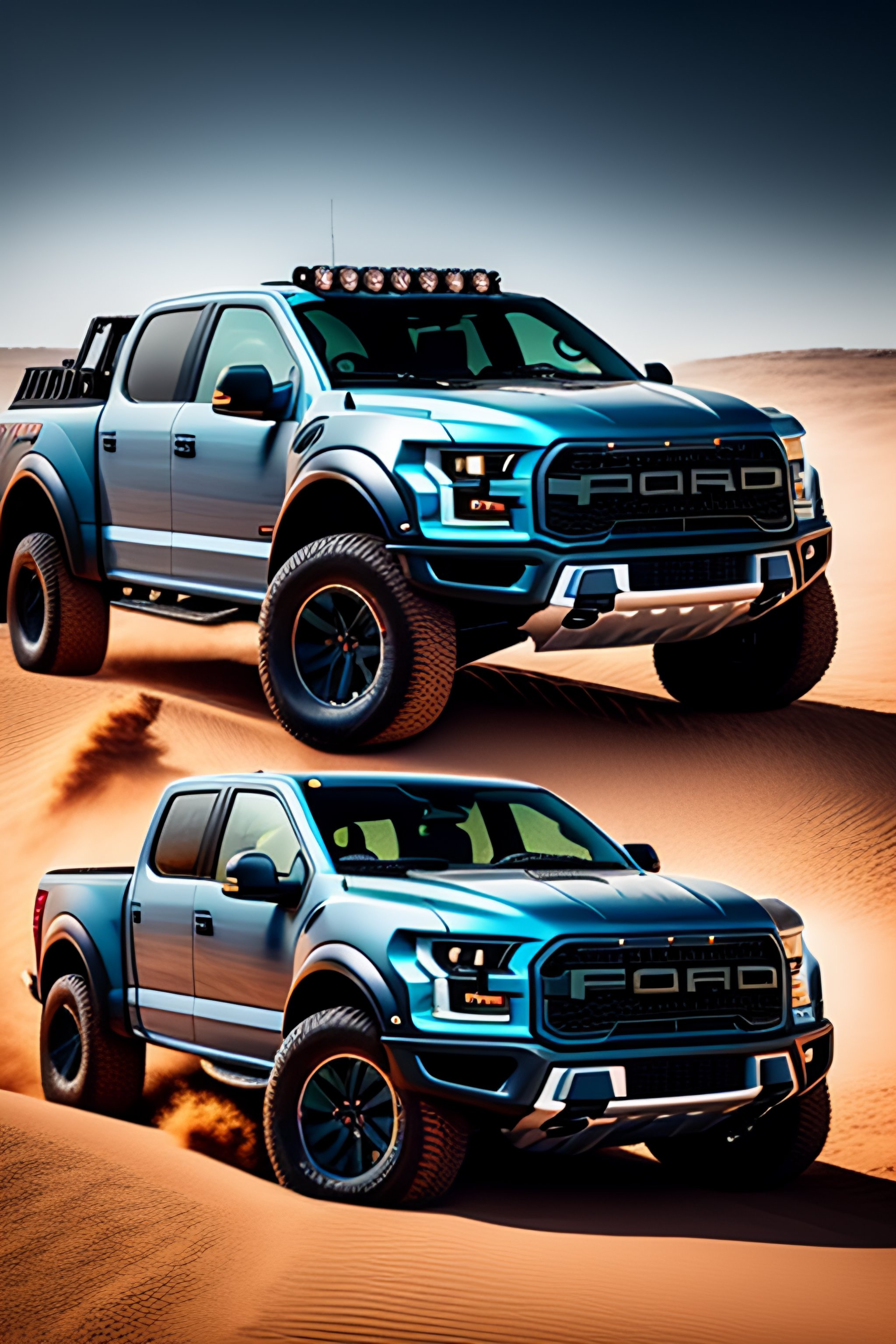 Lexica - Ford raptor, grey, body-kit, futuristic, awesome