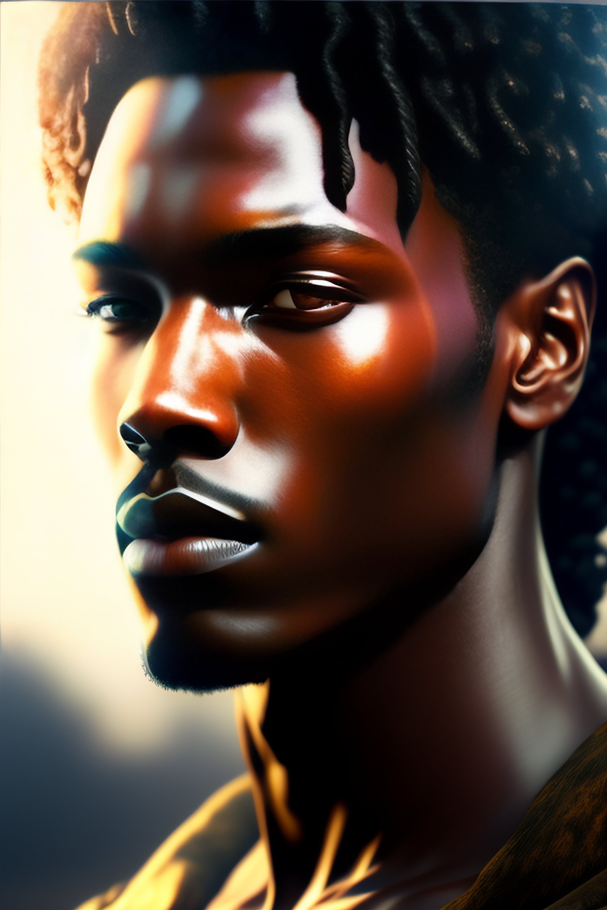 Lexica - Portait realistic detailed nephilim