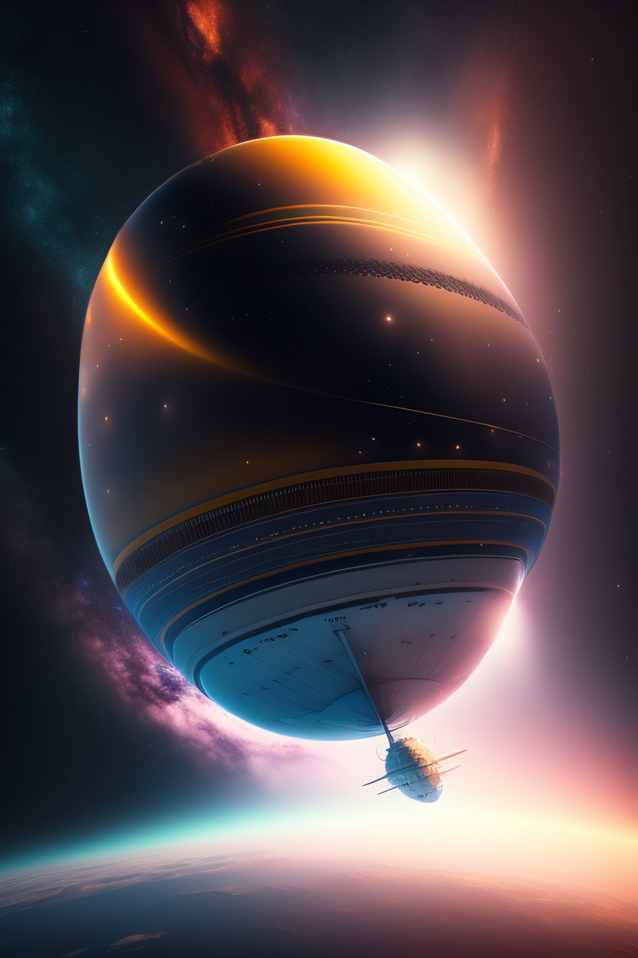 Lexica - An artist's rendering of a satellite satellite in space, a 3D ...