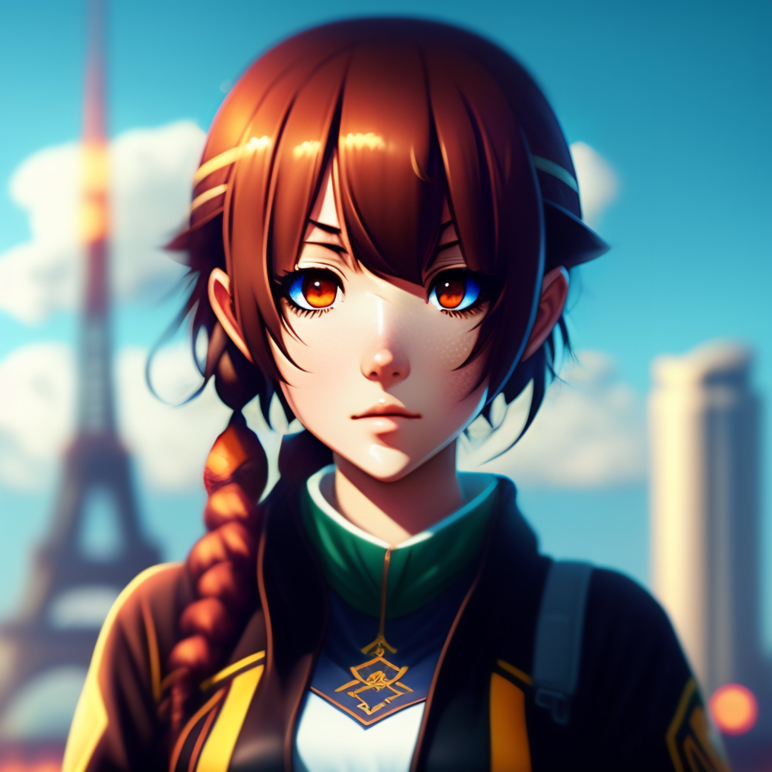 Lexica - Low resolution anime girl