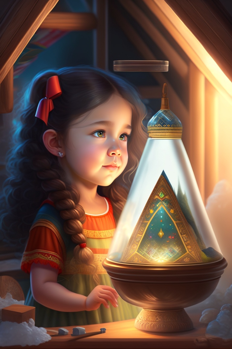 Lexica - Depict Maya, a young and imaginative girl, standing in her ...