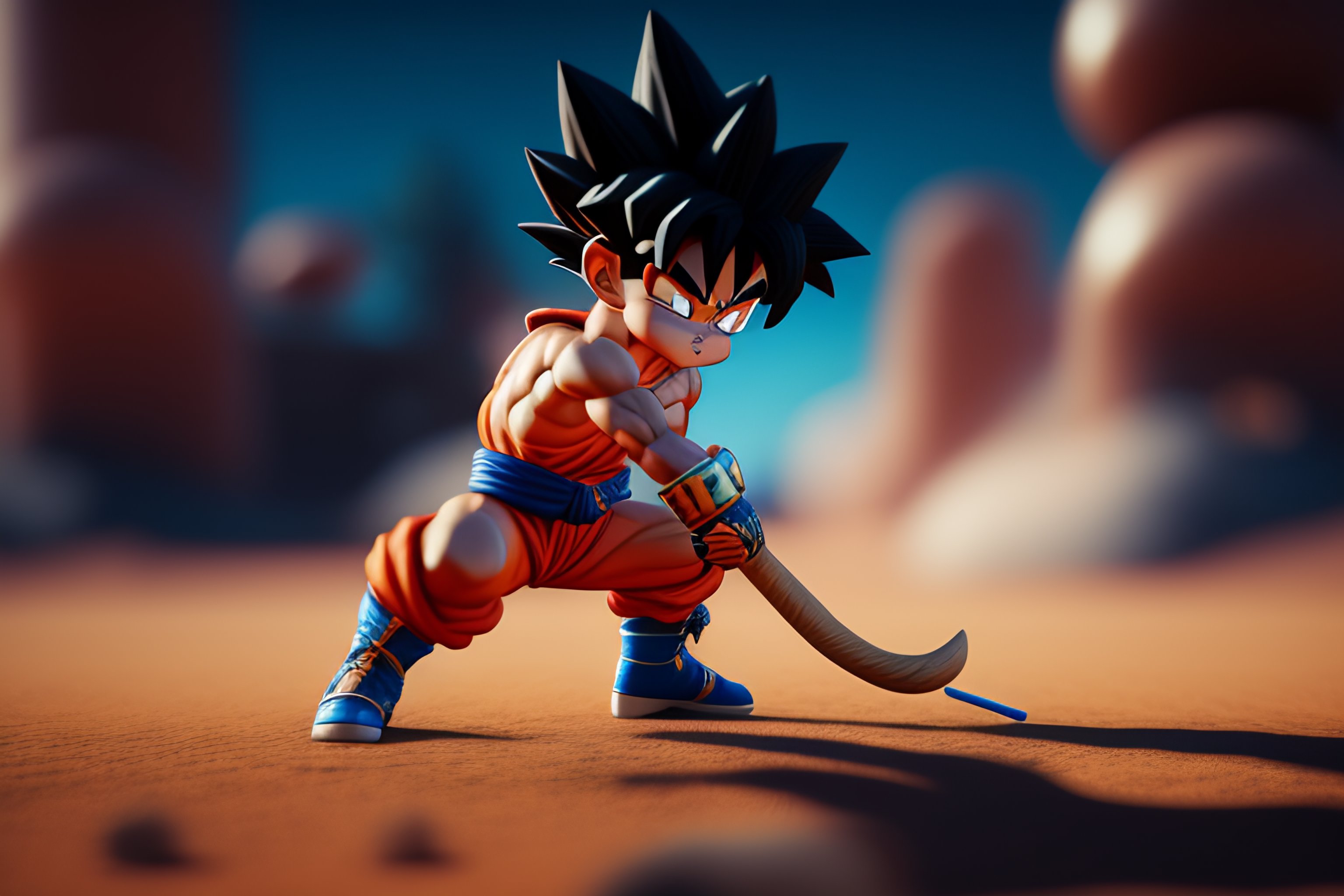Lexica - Goku pushups on a stick, manga, ultra realistic, concept art ...
