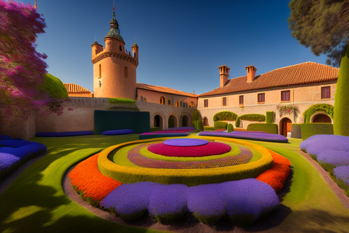 Lexica - Flower garden in the medieval Prime Minister's Palace