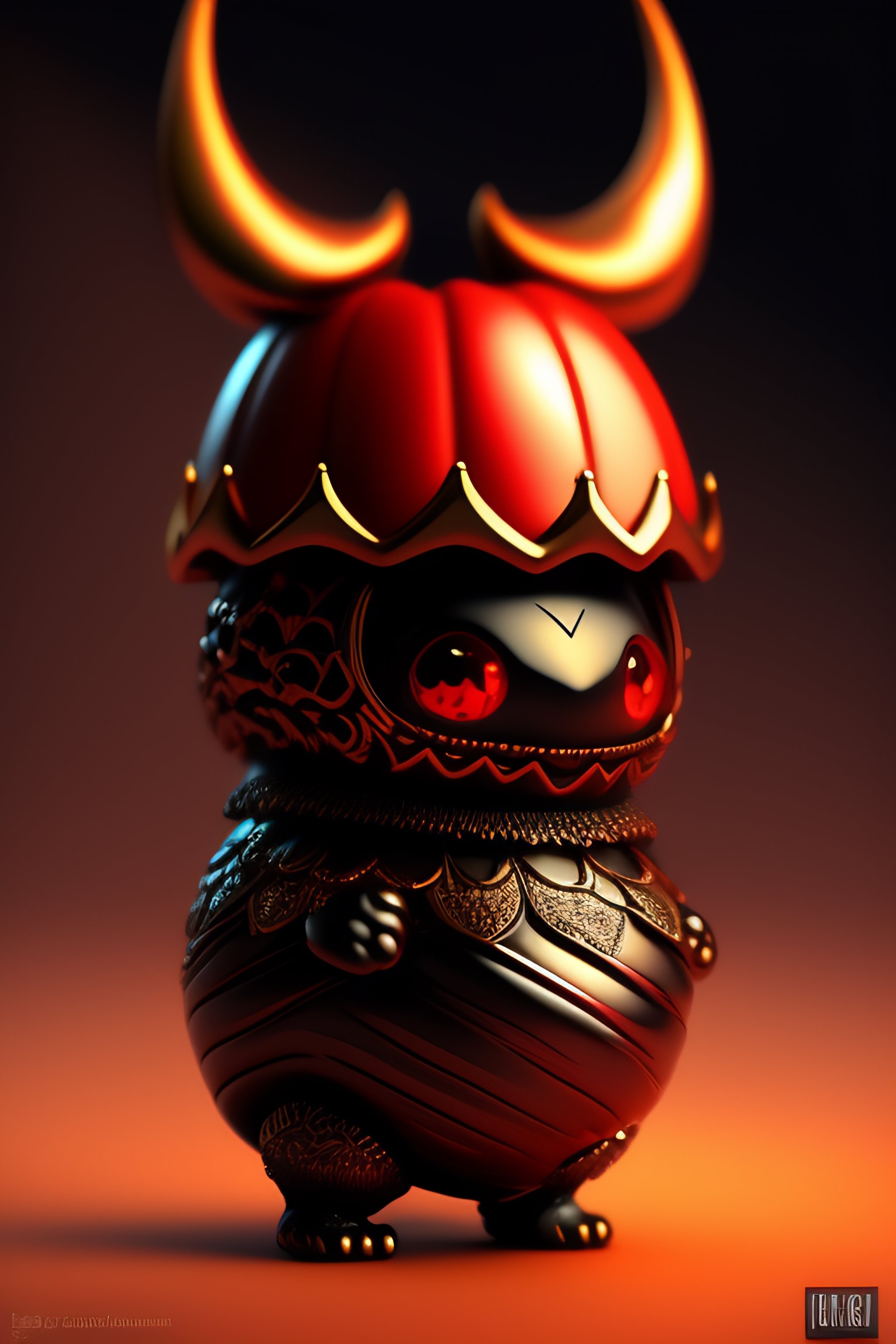 Lexica - A demon fear dark figure acorn monster, highly detailed ...