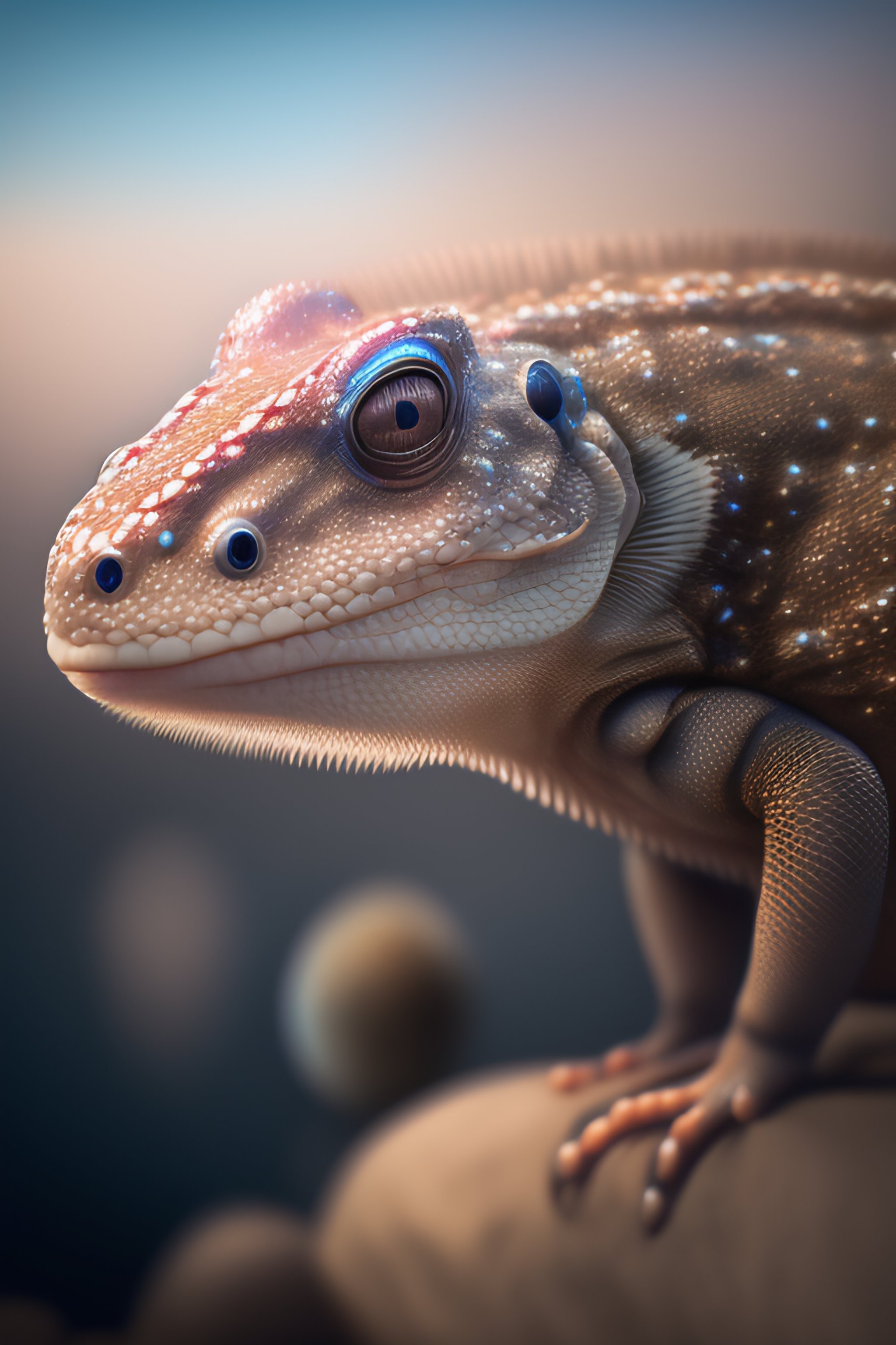 Lexica - Ultra hd! realistic, chrome, cute gecko, pastel, dreamy ...